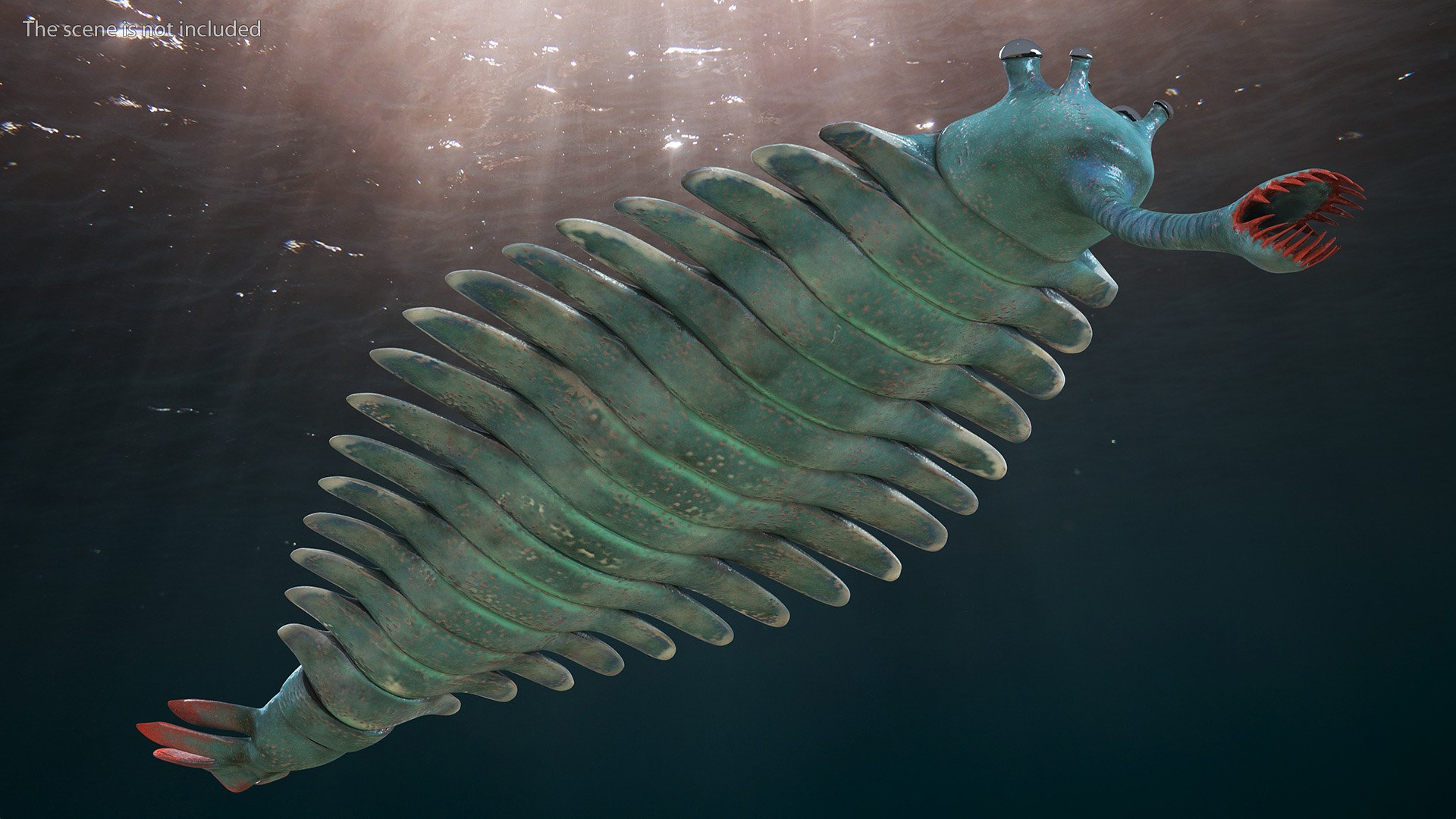 3D Green Opabinia - TurboSquid 2179919