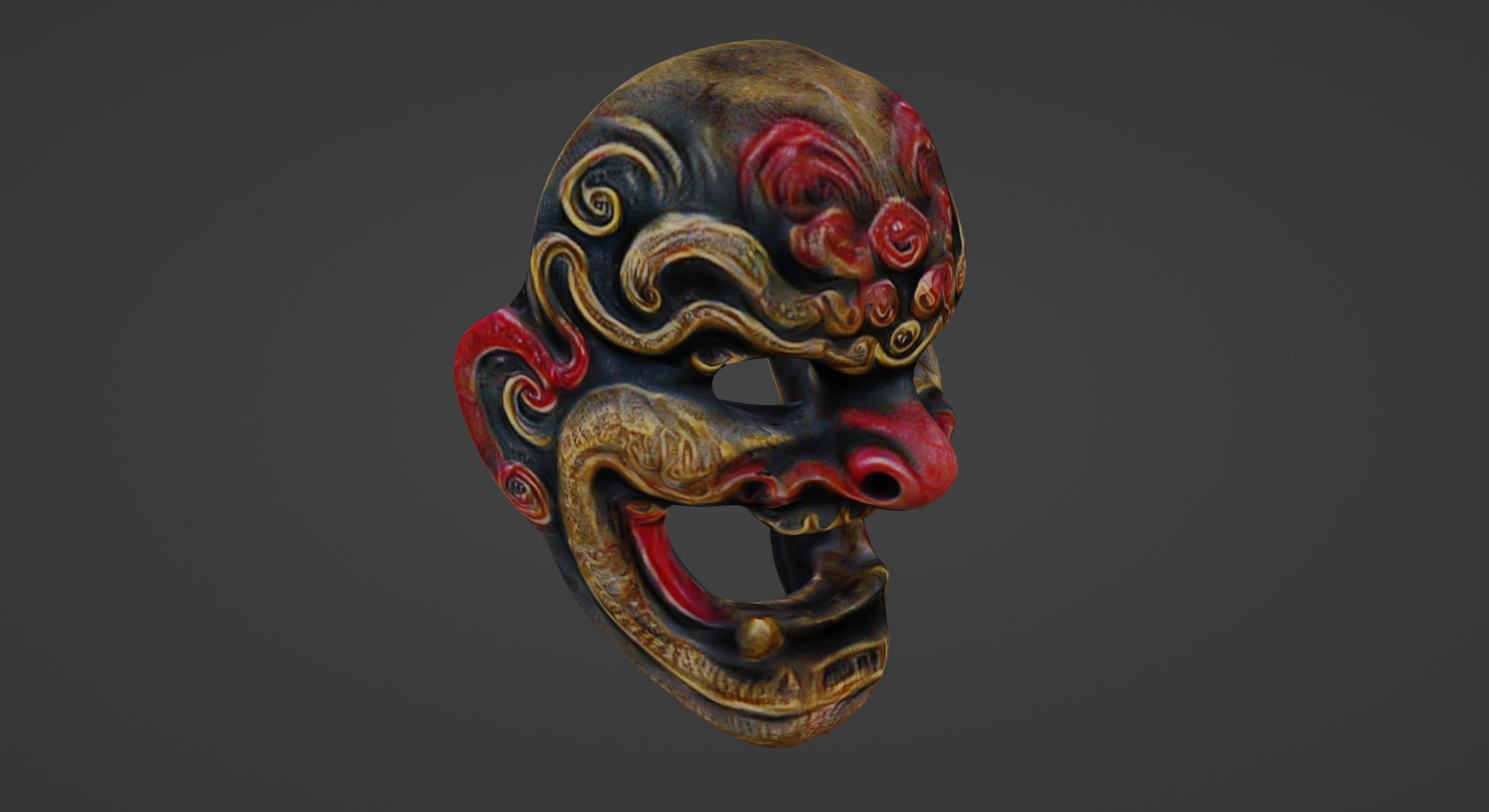 3D Chinese Demon Masklow Model - TurboSquid 2150947
