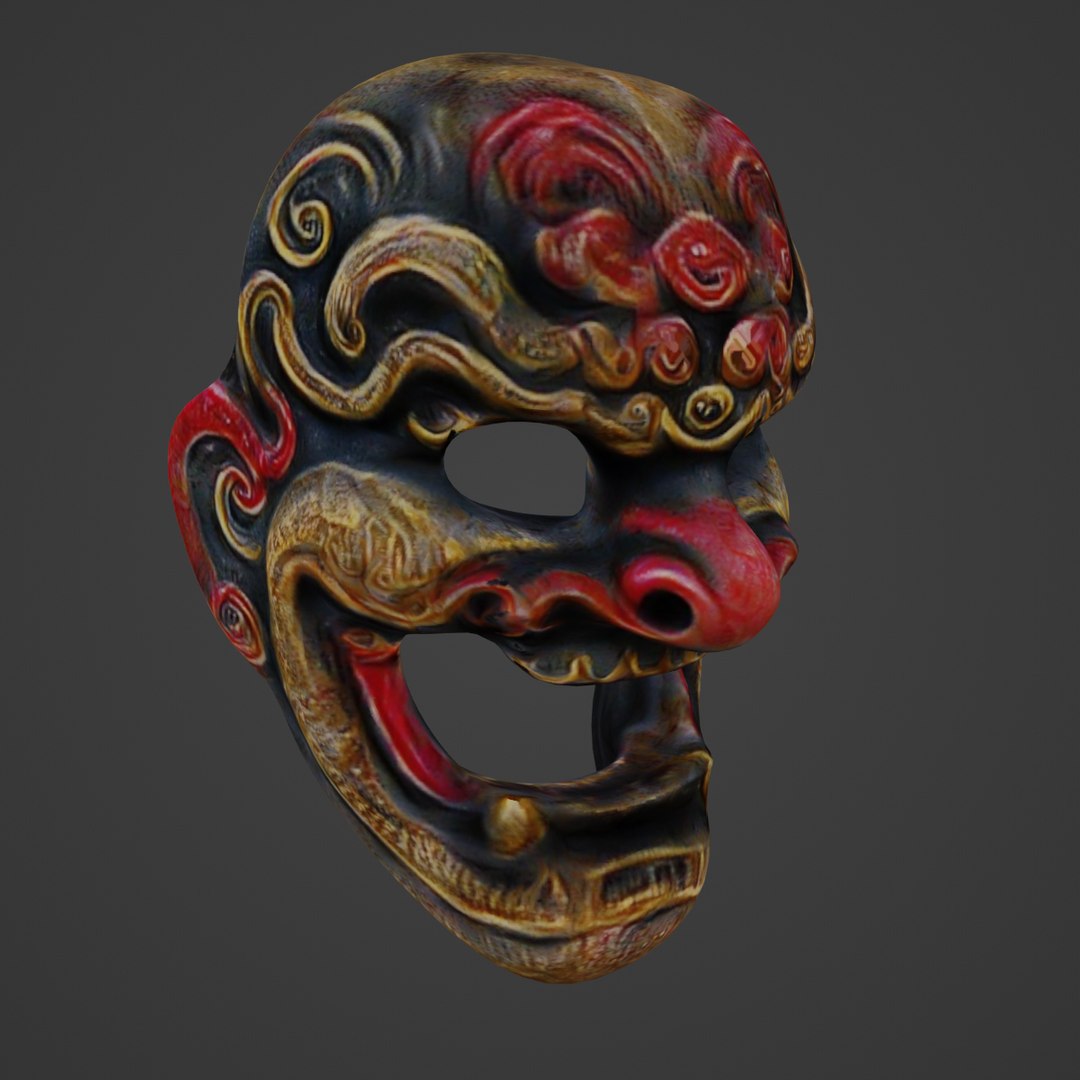 3D Chinese Demon Masklow Model - TurboSquid 2150947