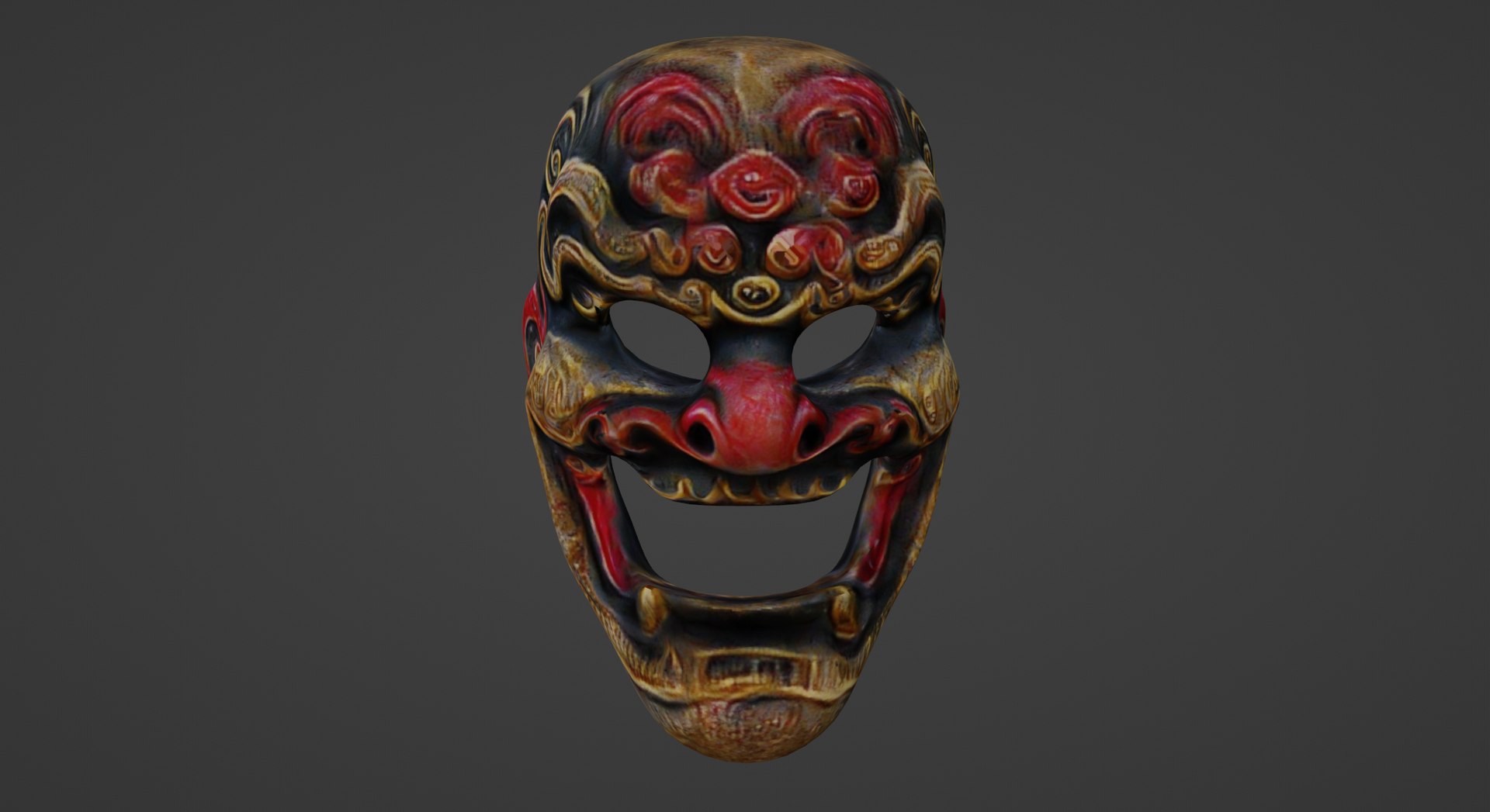 3D Chinese Demon Masklow Model - TurboSquid 2150947