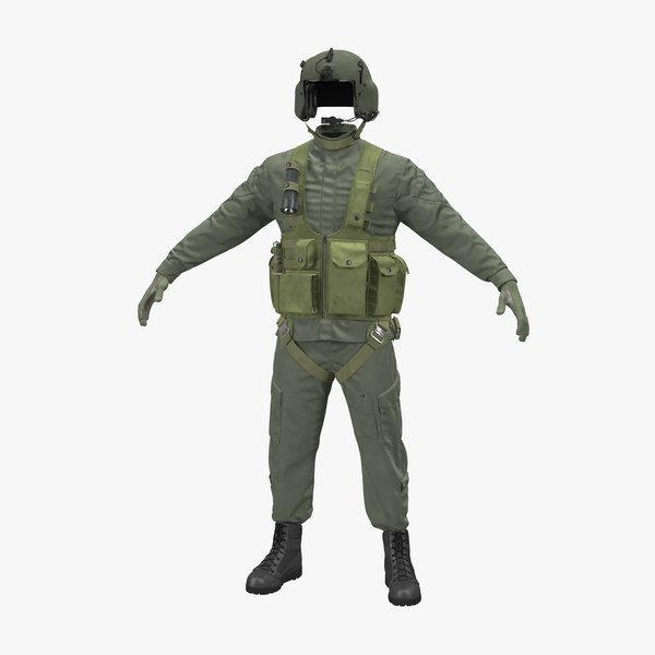 sas soldier clothes 3d model