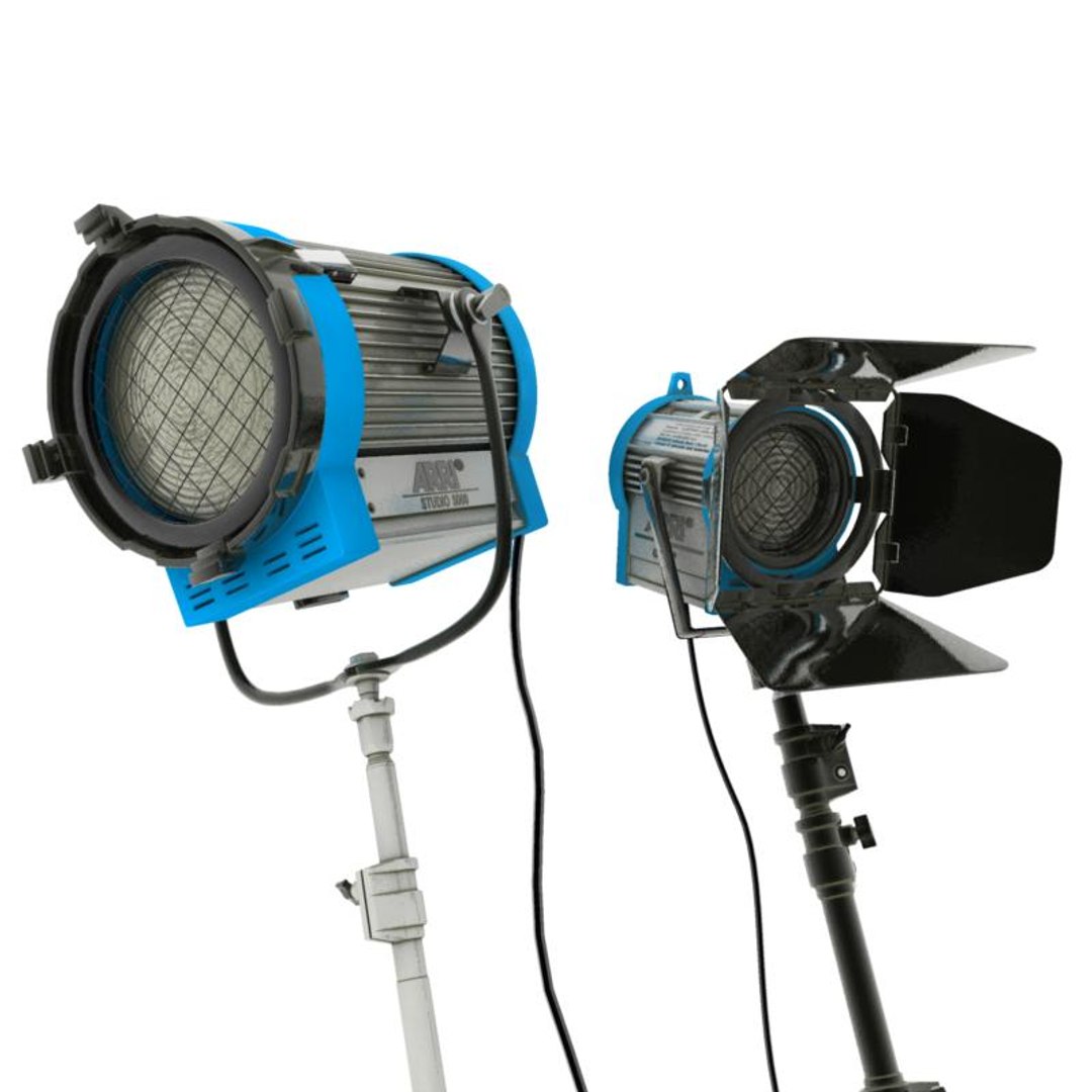 3ds max professional studio lights arri