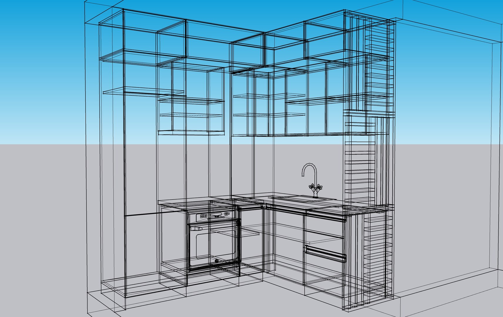 3D Kitchen Model - TurboSquid 1772839