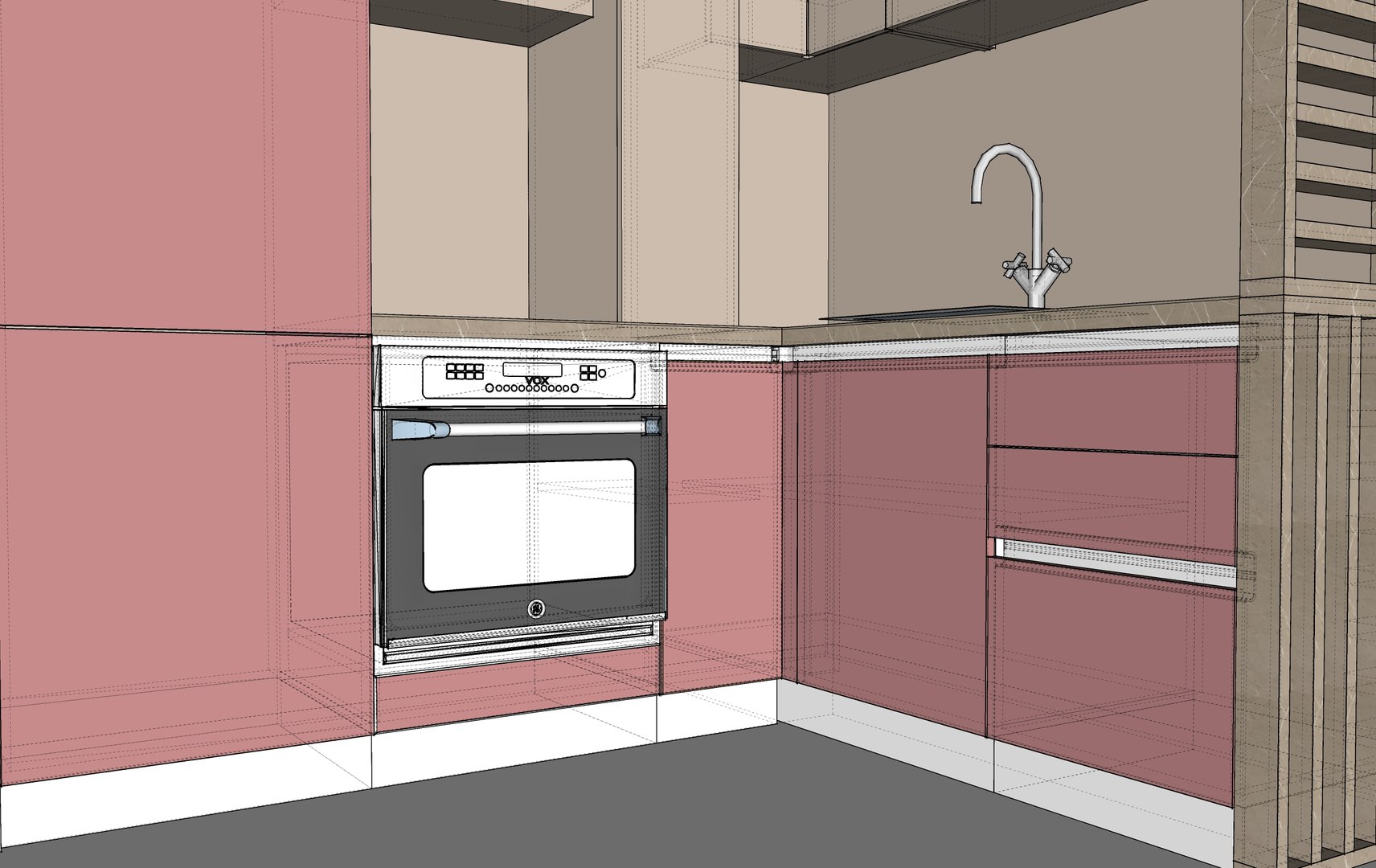 3D Kitchen Model - TurboSquid 1772839