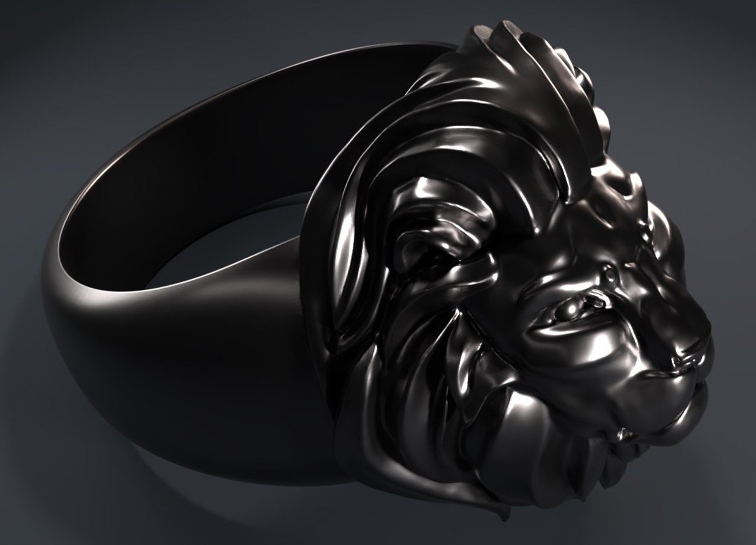 Free 3D Model Print Lion Ring - TurboSquid 1518013