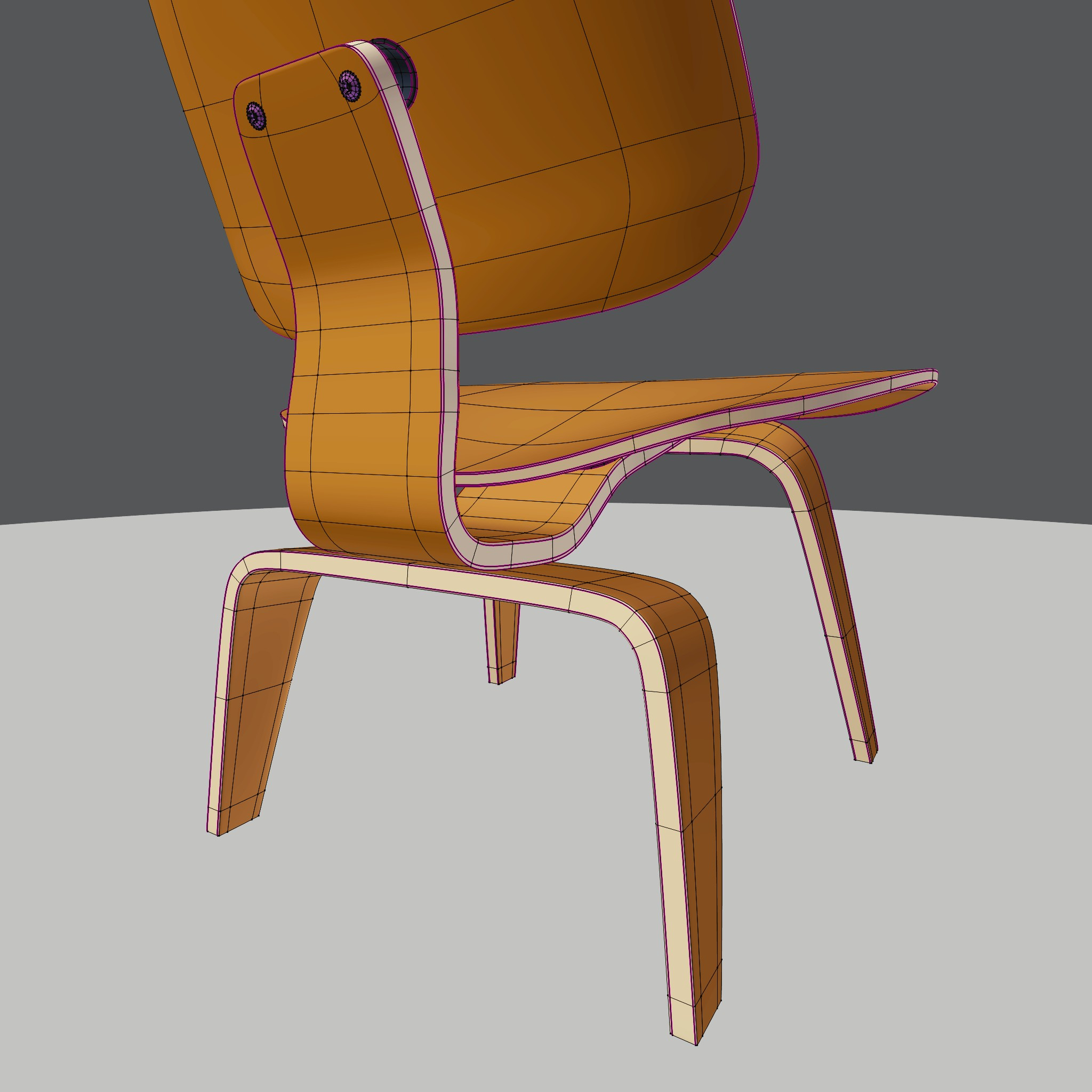 modelo 3d Eames Lounge Chair Wood (LCW) - TurboSquid 844526