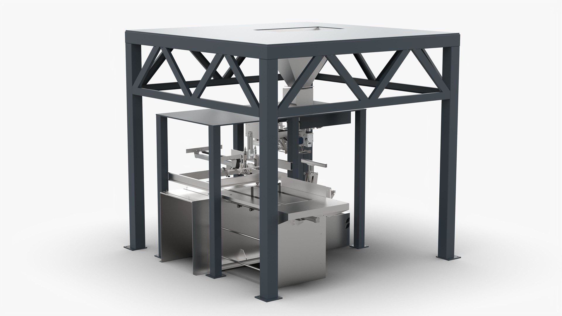 3D Model Automatic Scale Bag Making Packaging Machine - TurboSquid 2015626