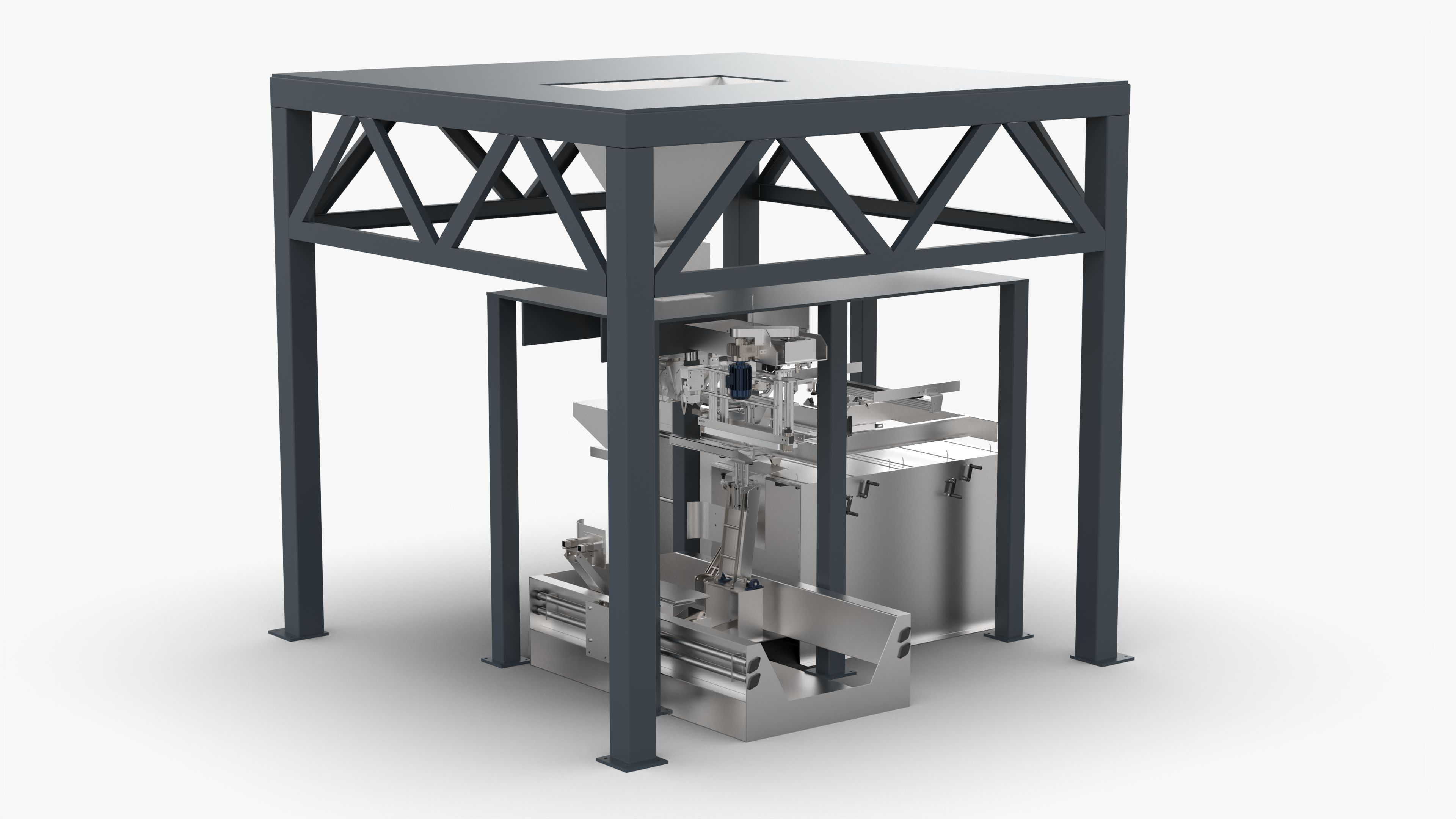 3D model Automatic Scale Bag Making Packaging Machine - TurboSquid 2015626