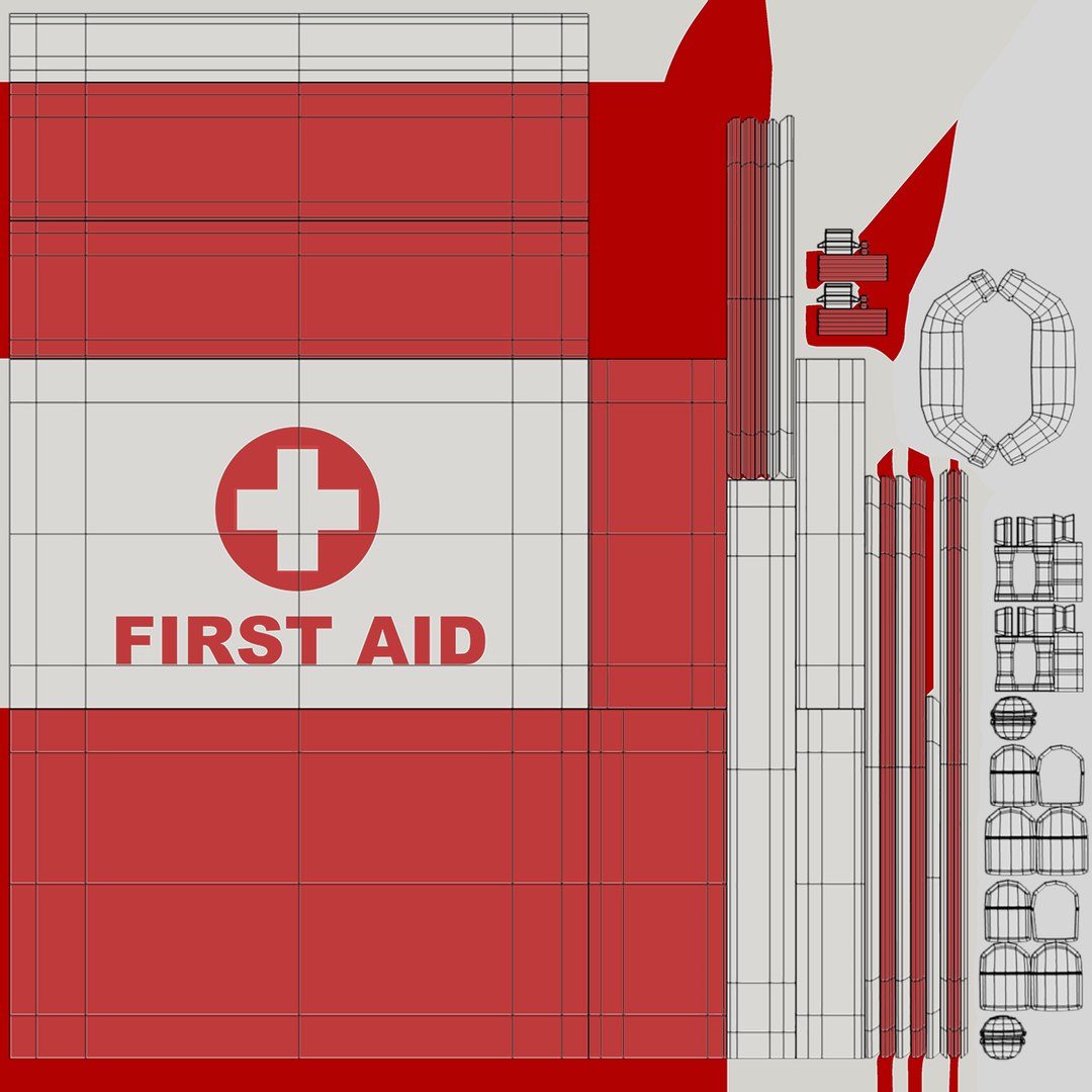 Aid Kit 3D Model - TurboSquid 1224428
