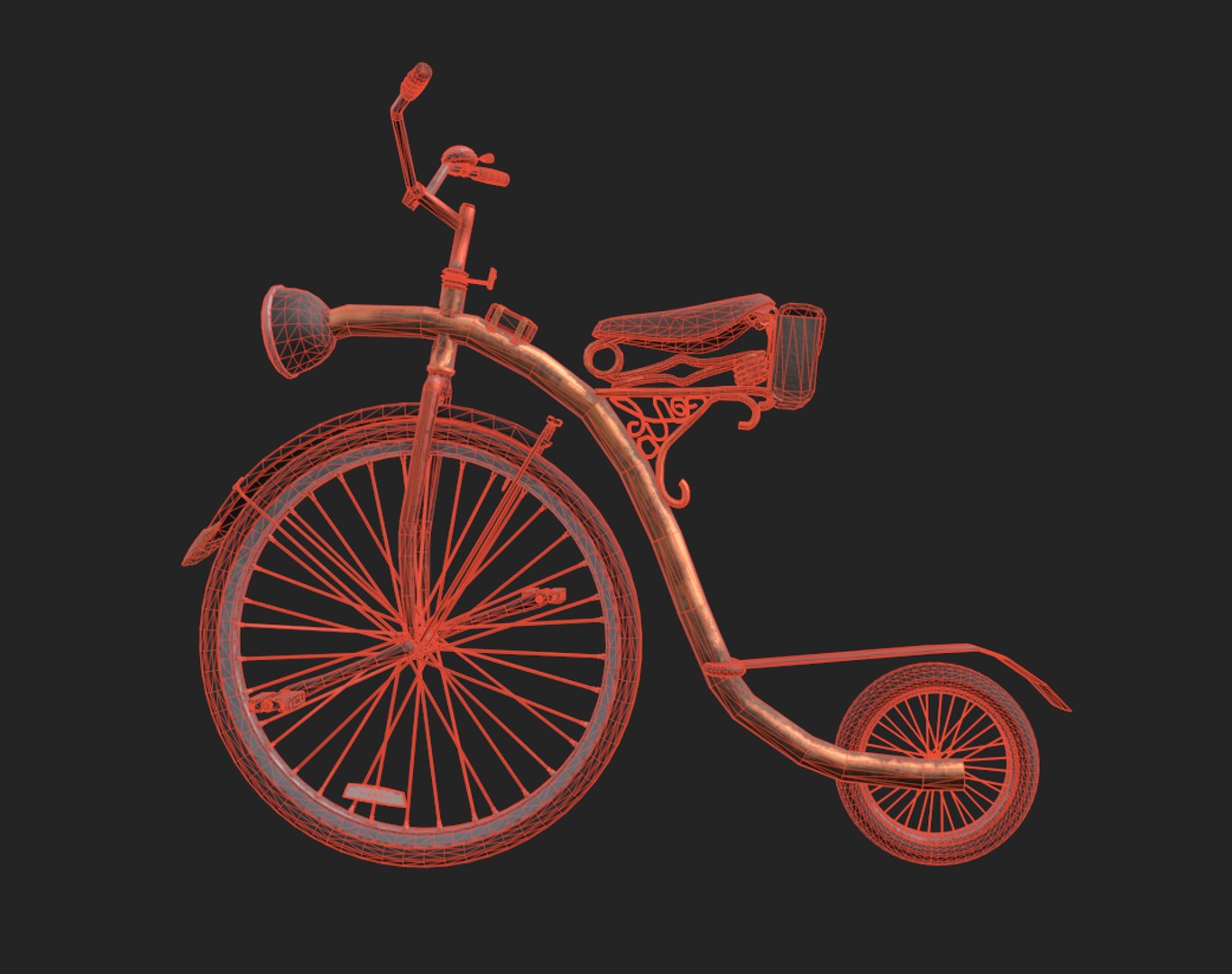 Steampunk Bicycle 3D Model - TurboSquid 1701950