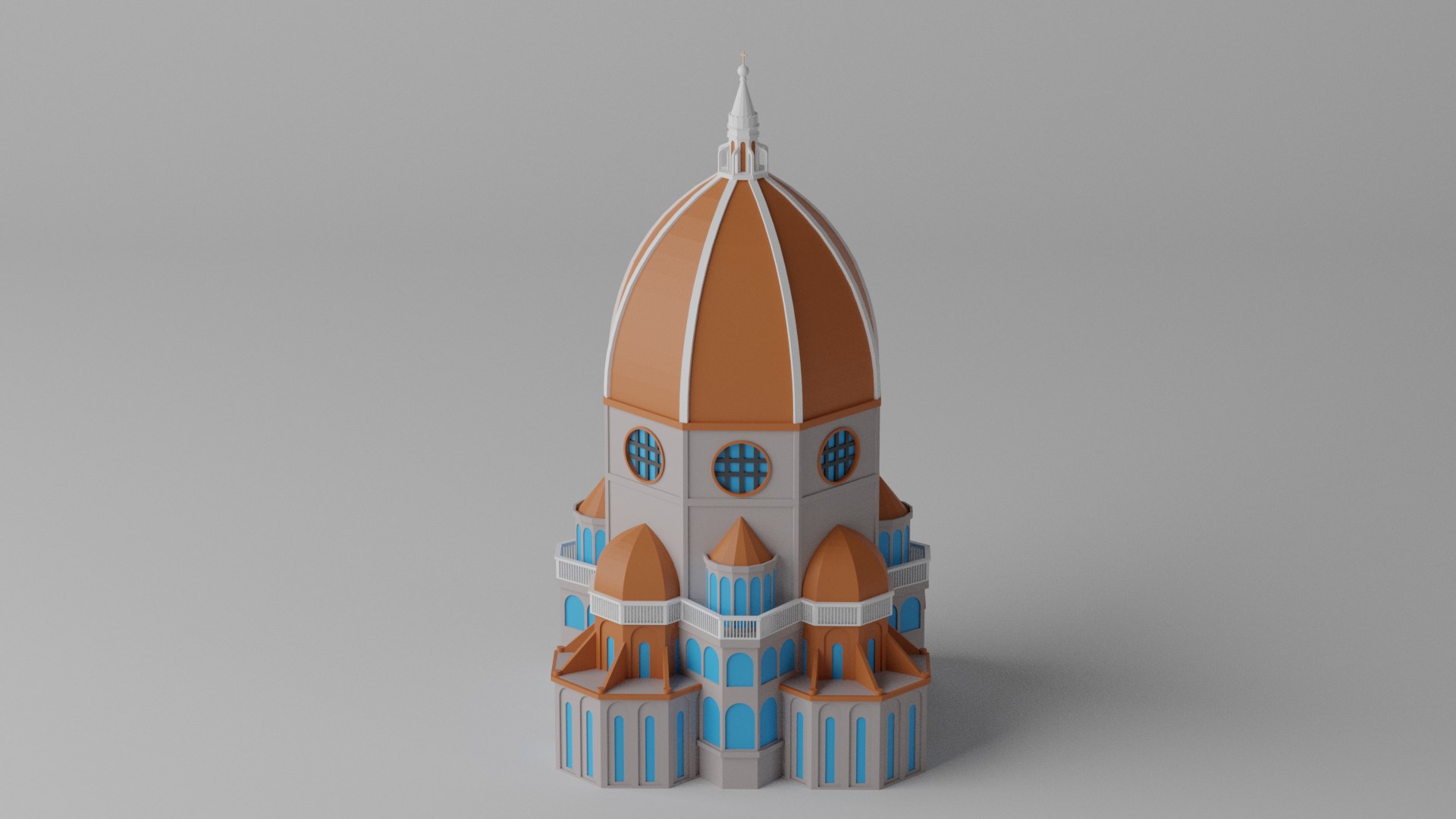 Florence Cathedral Santa Maria Del Fiore Landmark 3D Model - TurboSquid ...