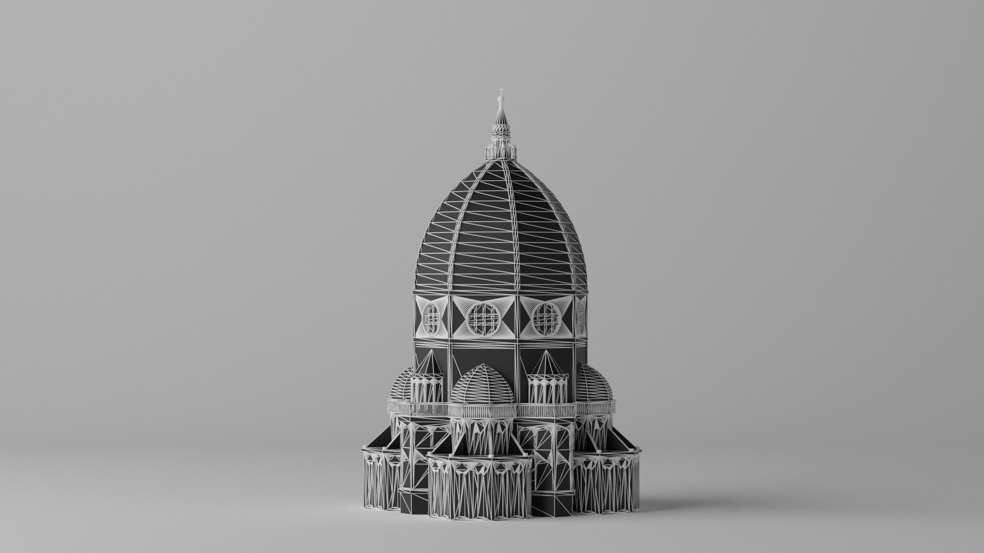 Florence Cathedral Santa Maria Del Fiore Landmark 3D Model - TurboSquid ...