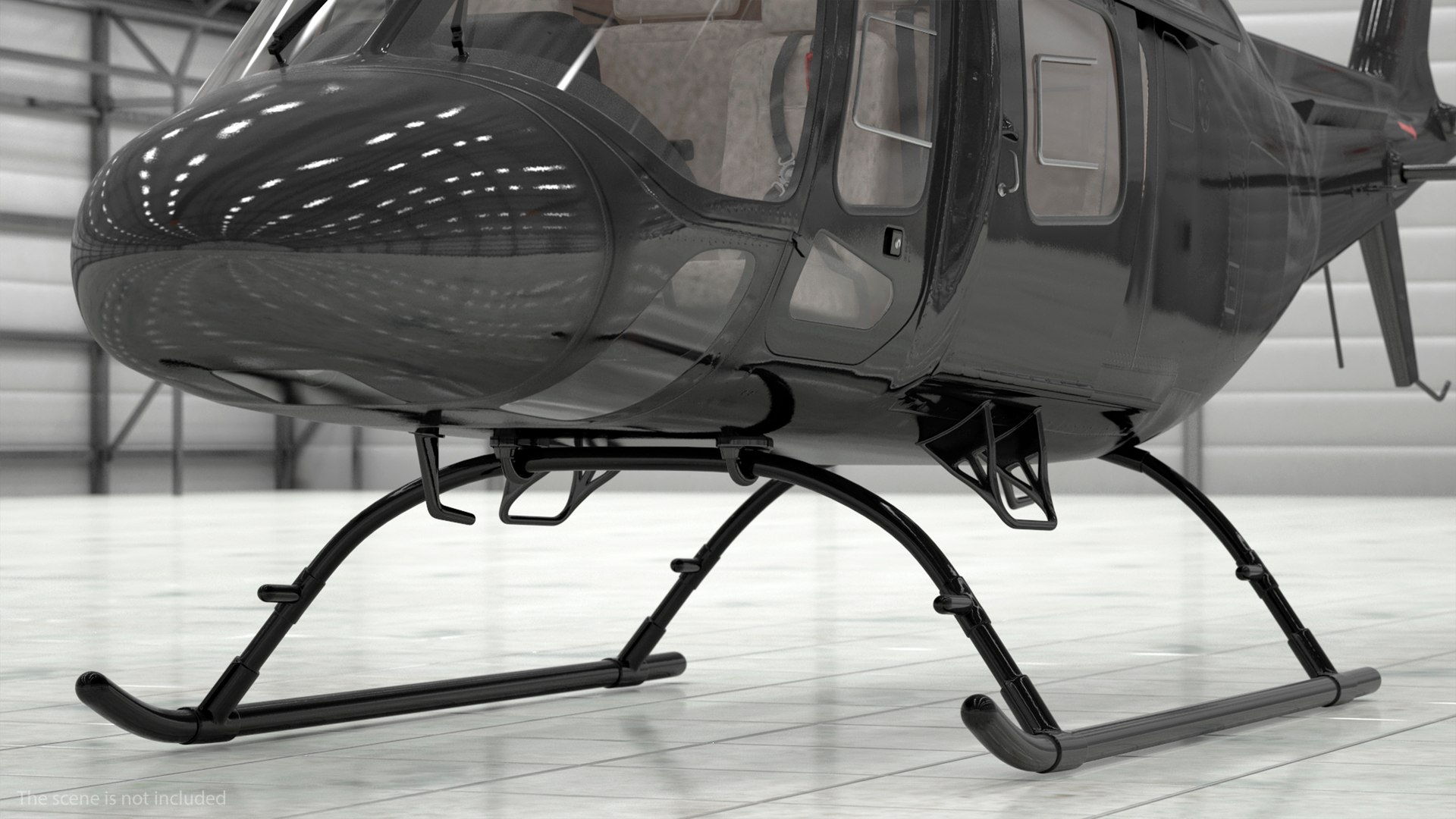 Utility Helicopter Black Rigged 3D model - TurboSquid 2163570