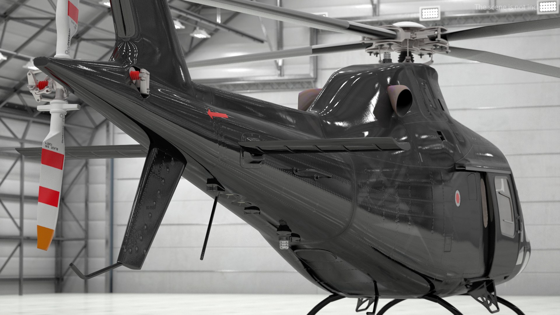 Utility Helicopter Black Rigged 3D model - TurboSquid 2163570