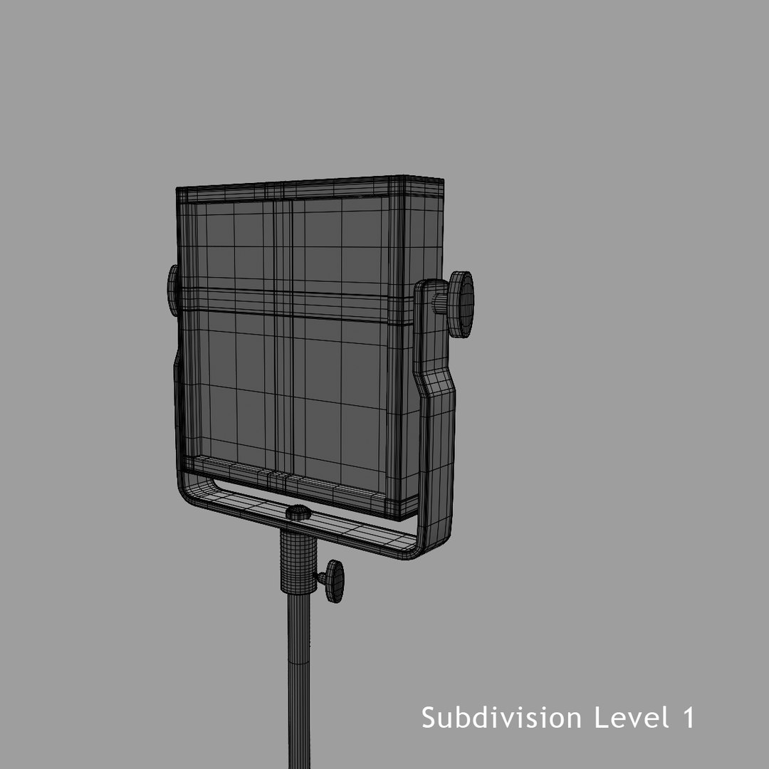 led light panel 3d model