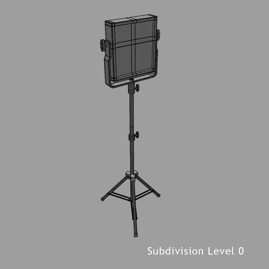 led light panel 3d model