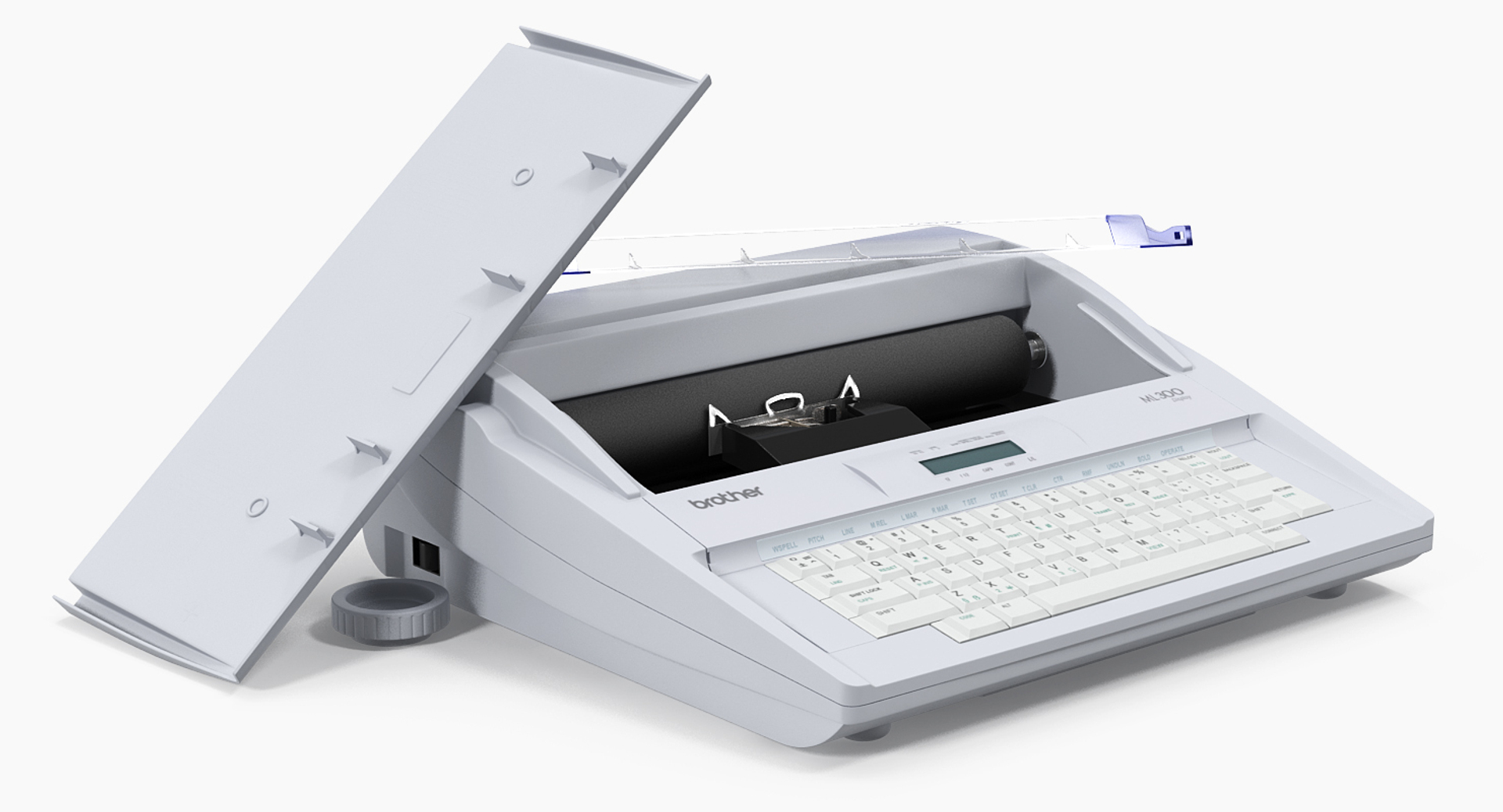Electronic display typewriter brother 3D model - TurboSquid 1210081