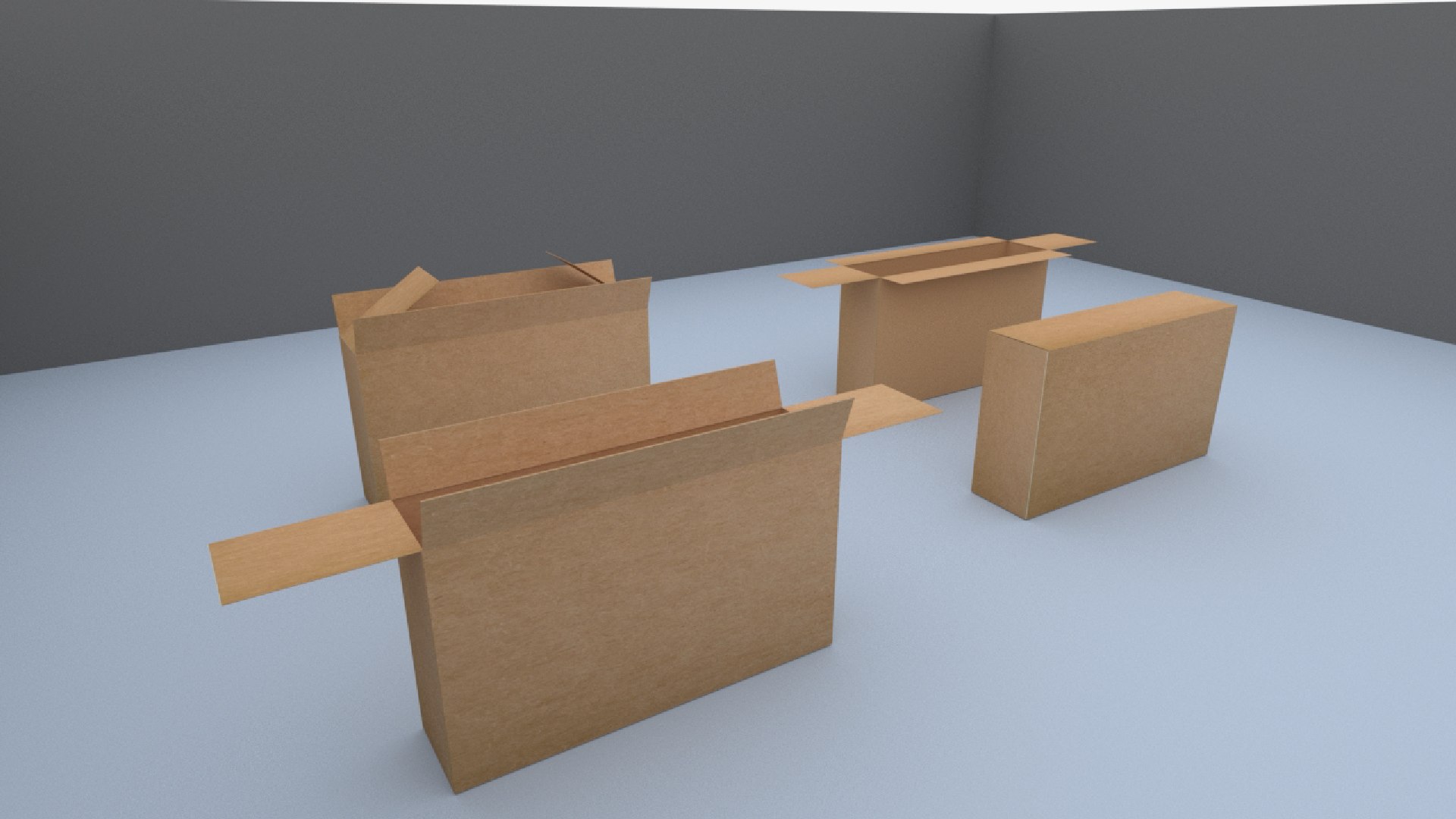 Free 3D Model Cardboard Box Model - TurboSquid 1845665