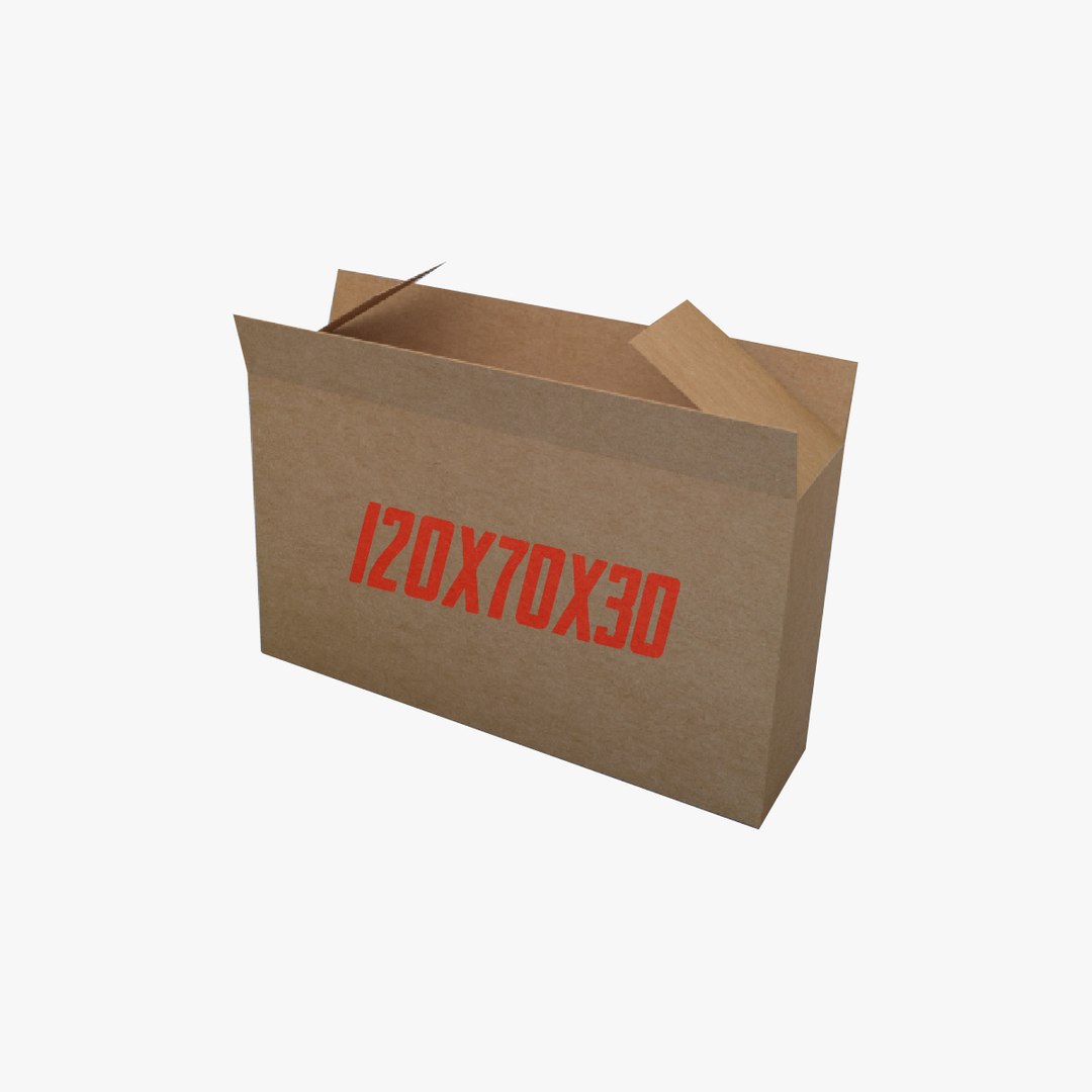 Free 3D Model Cardboard Box Model - TurboSquid 1845665