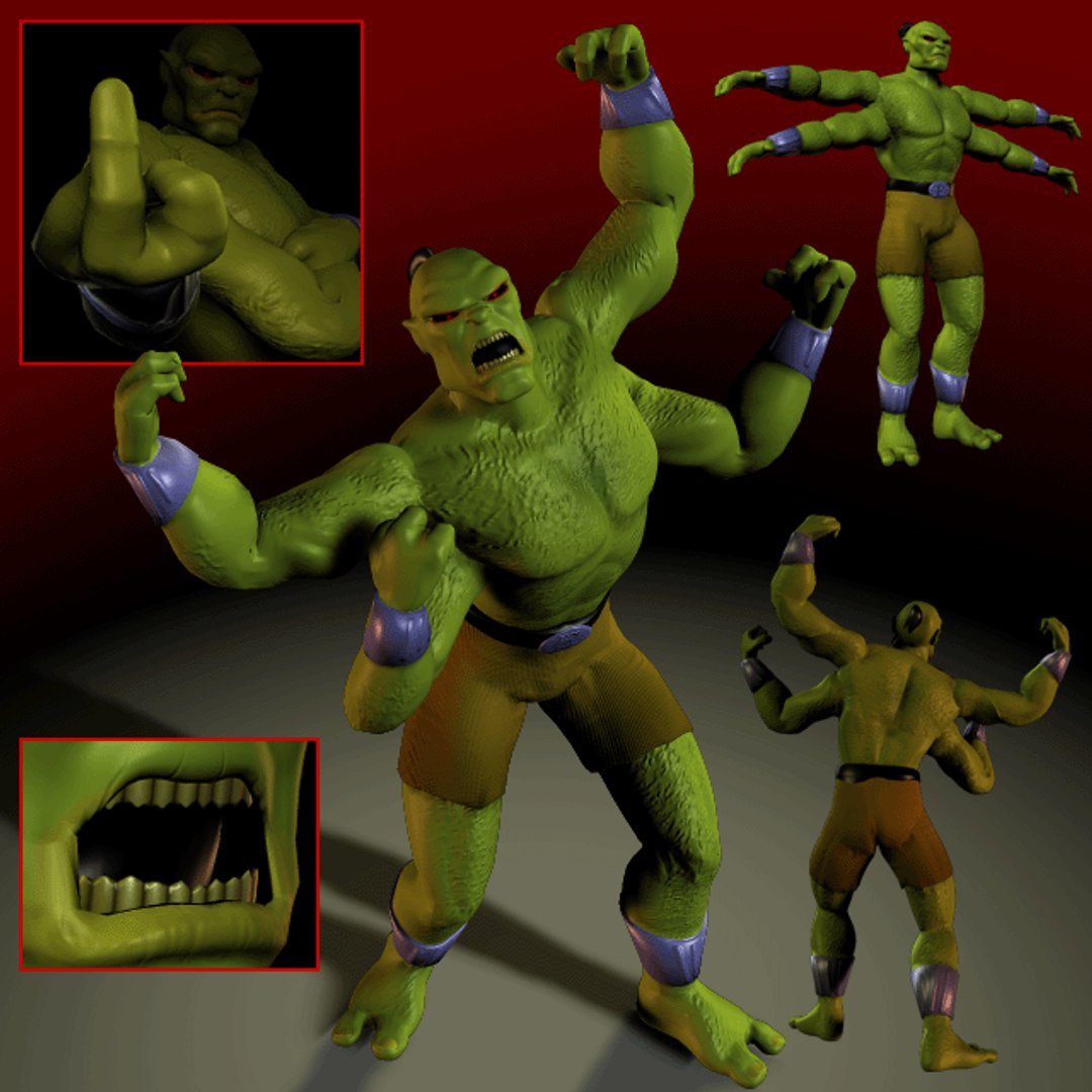 geni figure arms 3d model