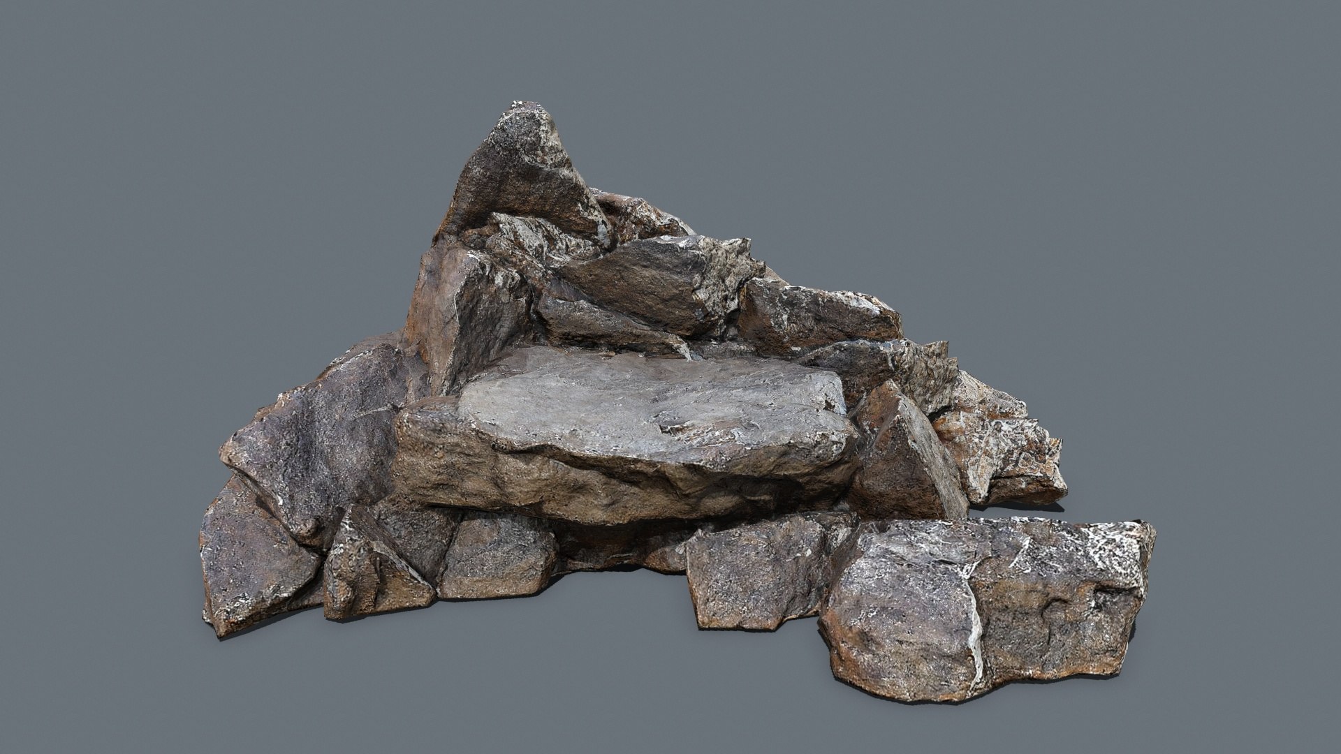 3D Cliff Rocks Model - TurboSquid 2195449