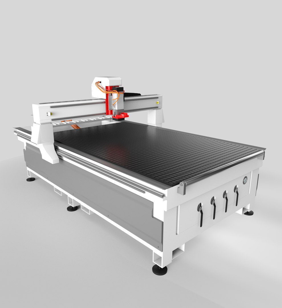 Cnc machine model - TurboSquid 1290336