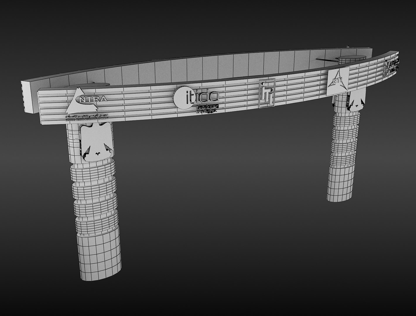 3D Gate Exhibition Event Model - TurboSquid 1637010