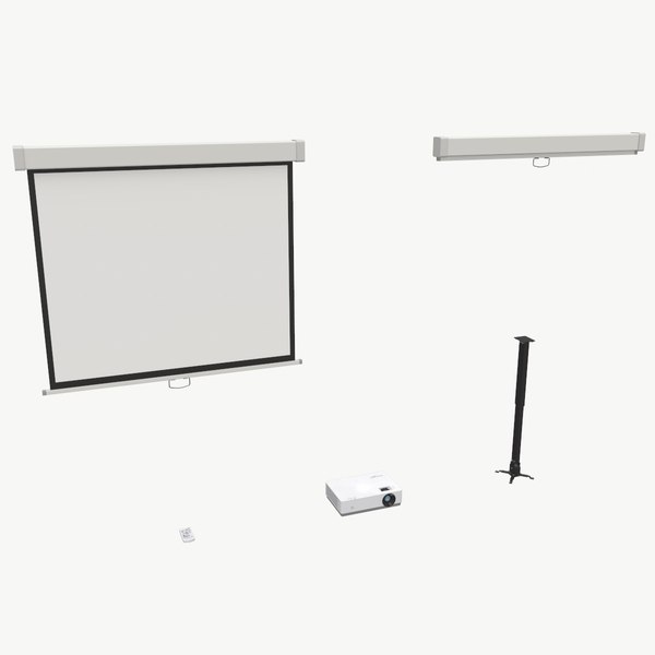 real-time projector screen 3d model