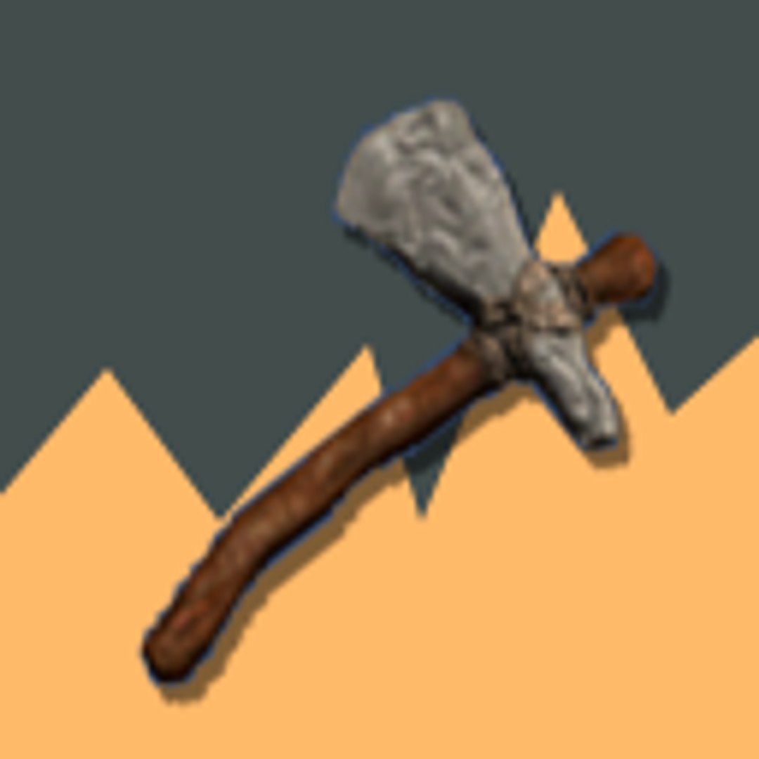3d Stone Age Tools Model