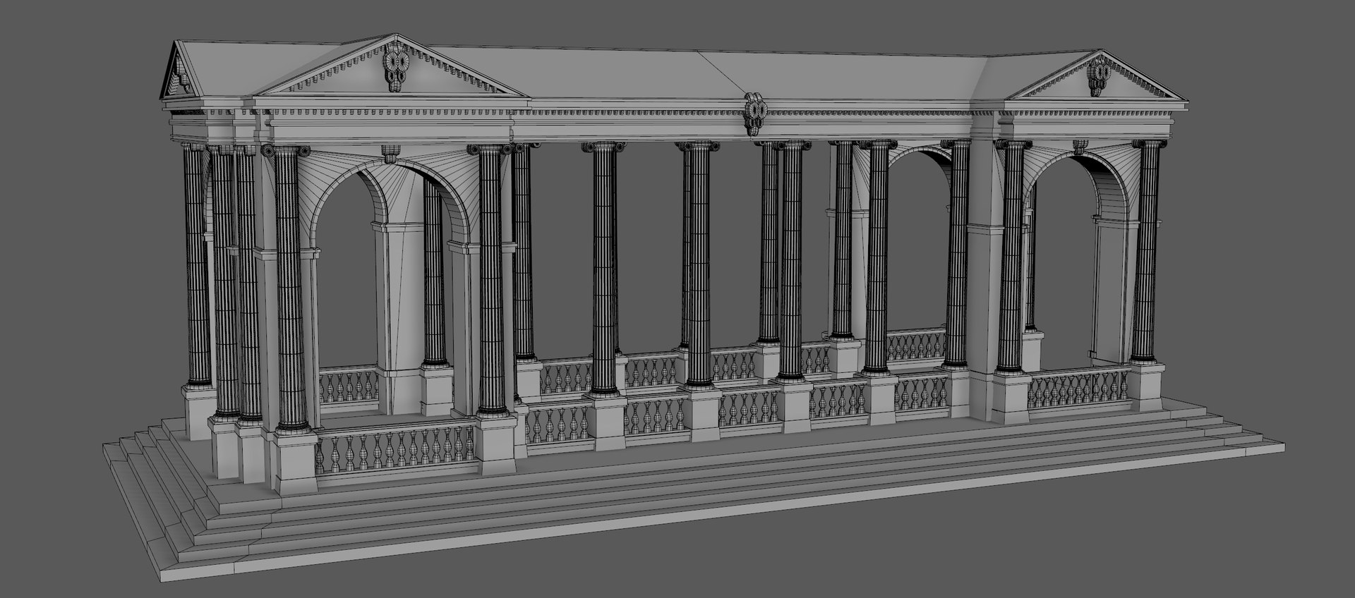 Greek Structure V5 3D Model - TurboSquid 1873937