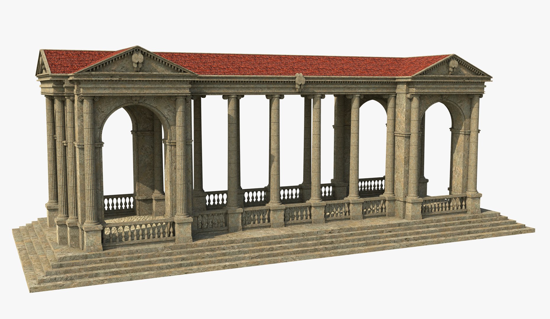 Greek Structure V5 3D Model - TurboSquid 1873937