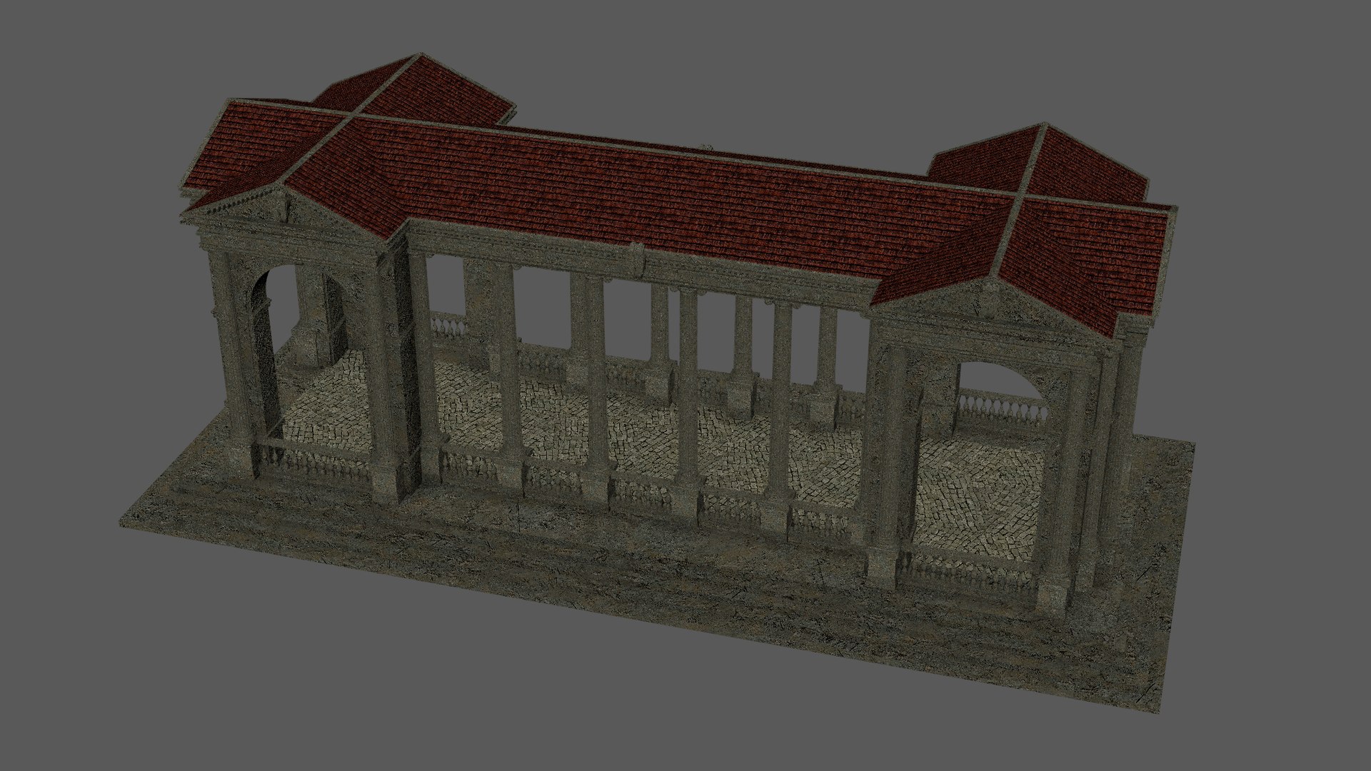 Greek Structure V5 3D Model - TurboSquid 1873937