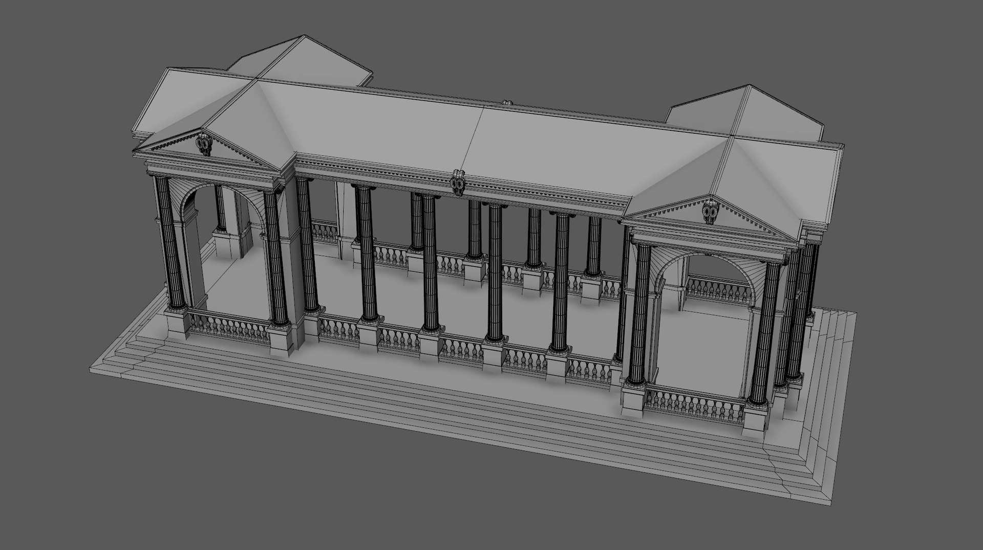 Greek Structure V5 3D Model - TurboSquid 1873937