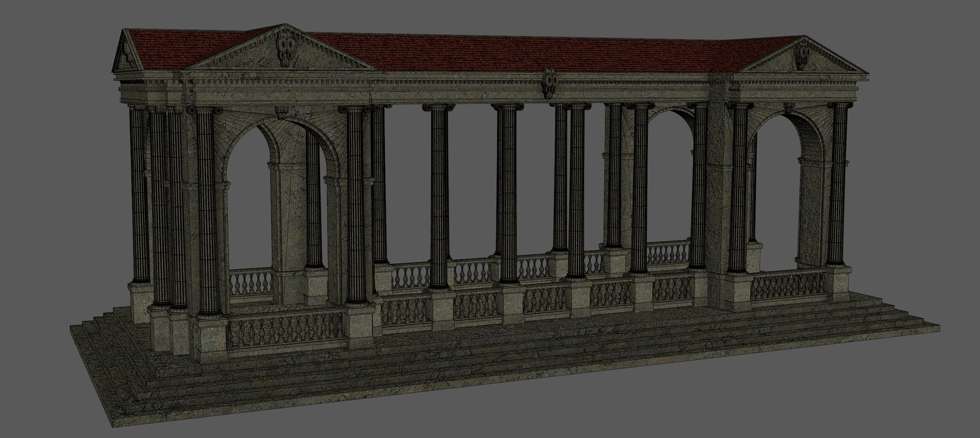 Greek Structure V5 3D Model - TurboSquid 1873937