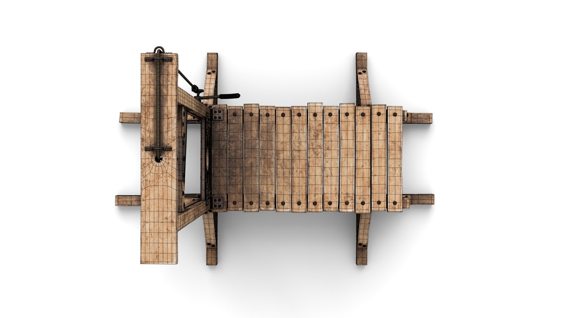 Guillotine For Execution 3D - TurboSquid 1791367