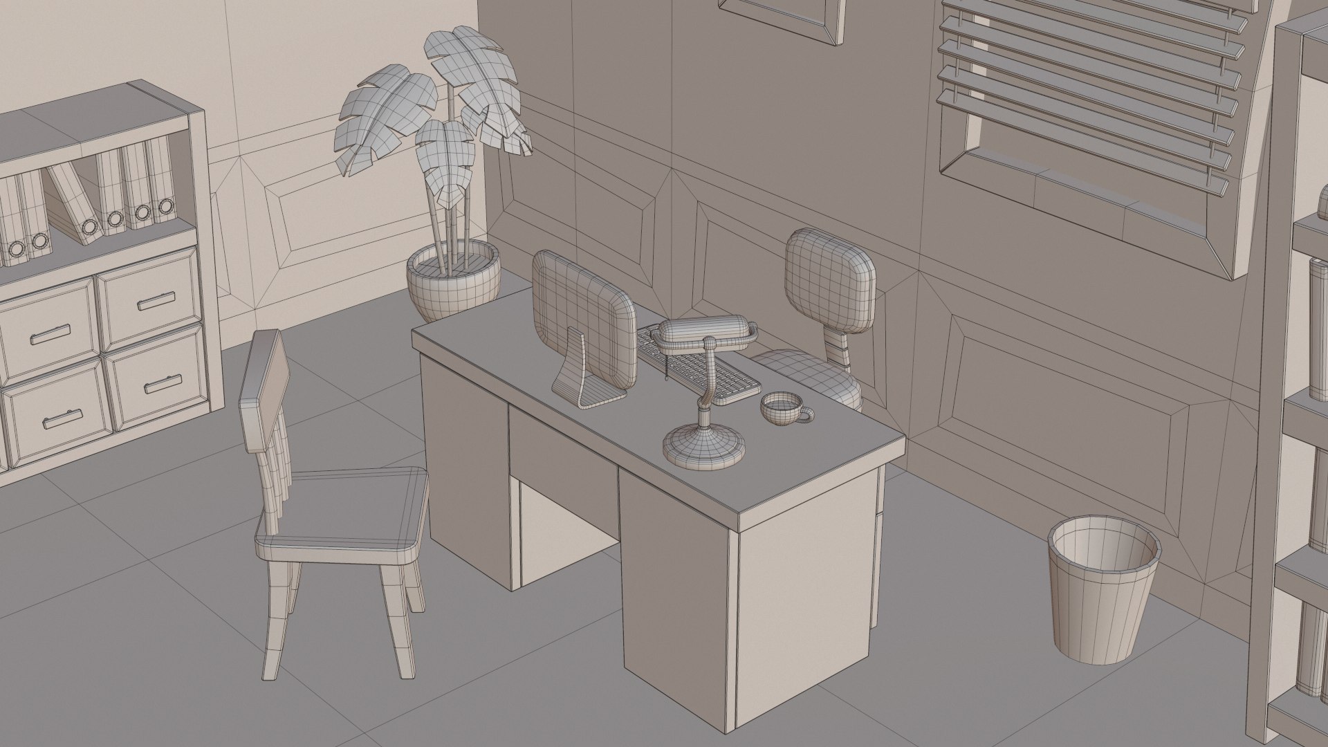 Cartoon Detective Office 3D Model - TurboSquid 1461321