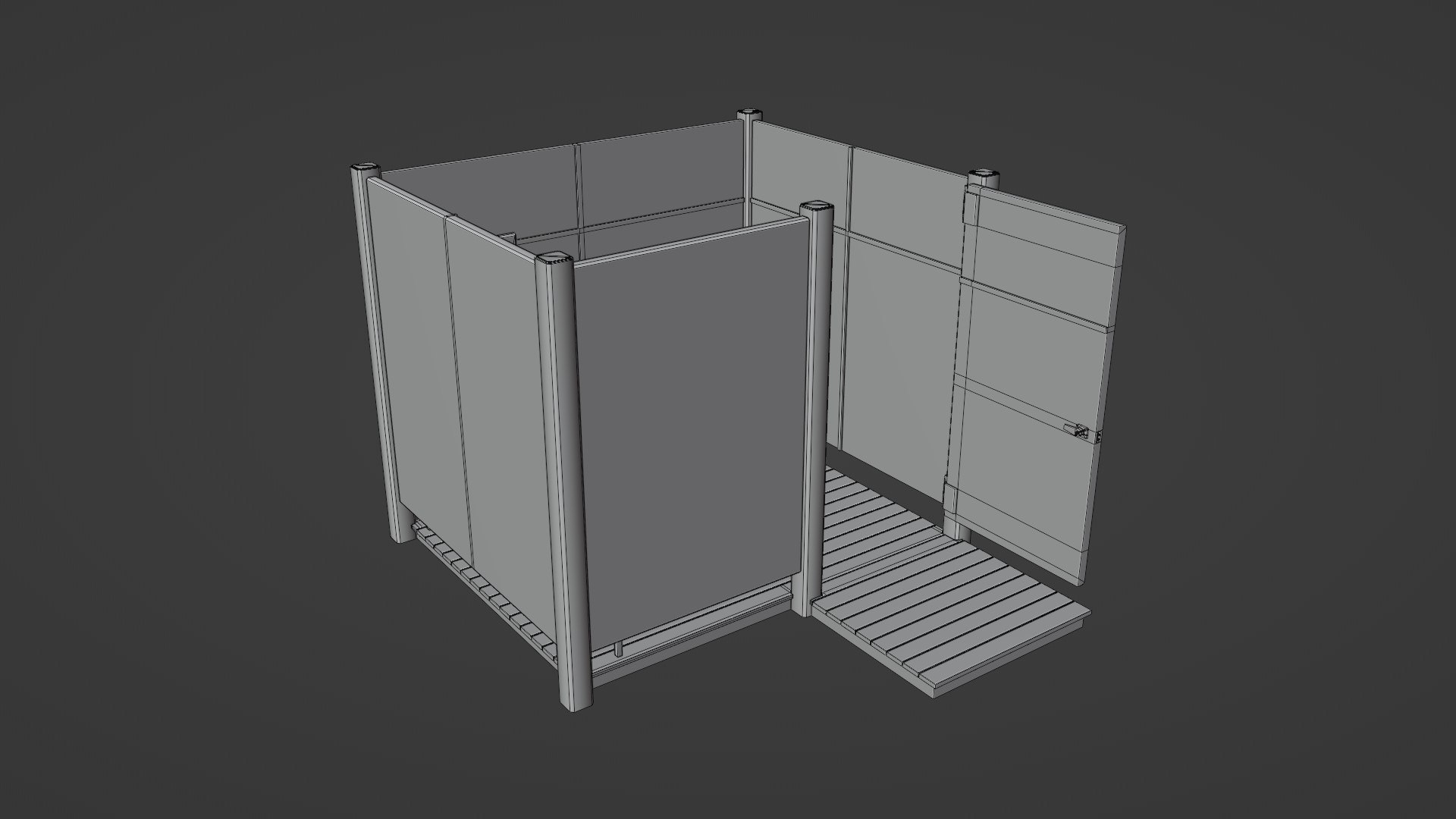 3D Dressing Booth Changing Room Beach Cabin Tent Model - TurboSquid 2072479