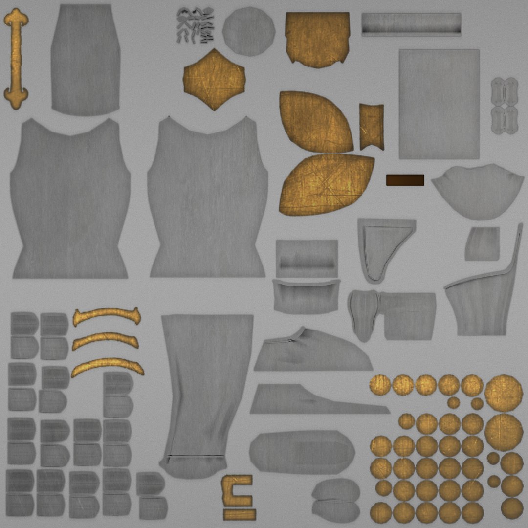 3d Knight Armor Model