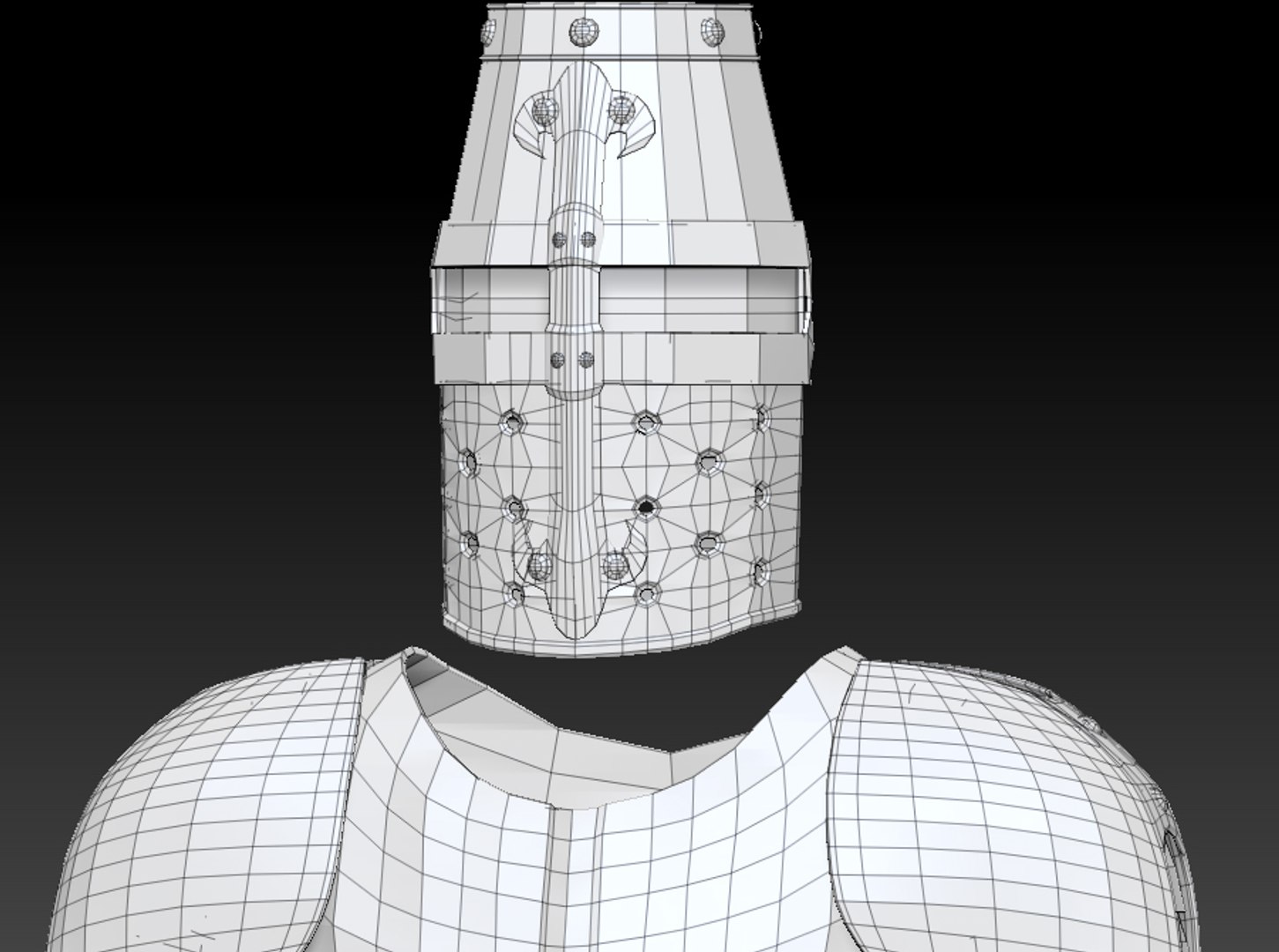 3d Knight Armor Model