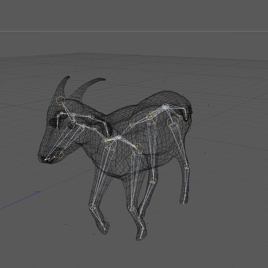 Goat walking rigged animal 3D model - TurboSquid 1155099
