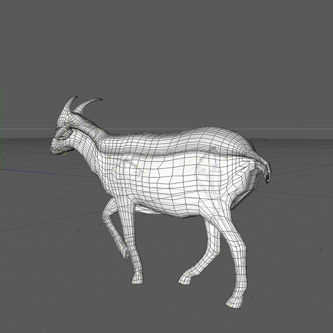 Goat walking rigged animal 3D model - TurboSquid 1155099