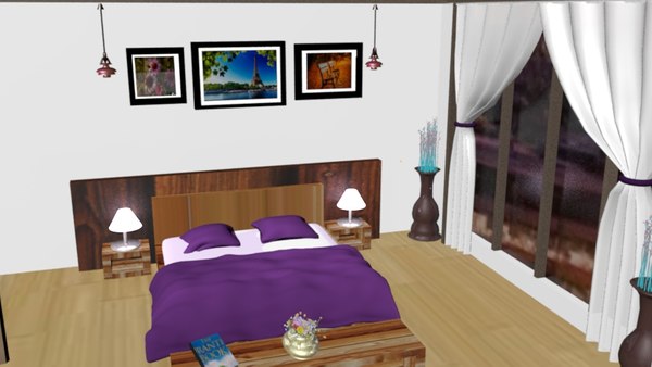 Bedroom Maya Models for Download | TurboSquid
