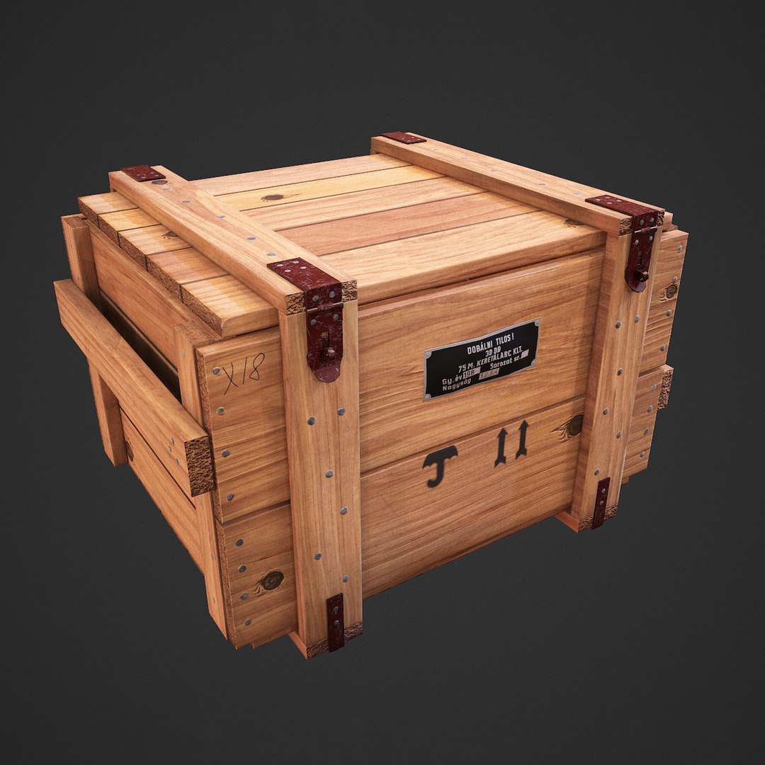 3D Retro Wooden Box Soviet Model - TurboSquid 1553775