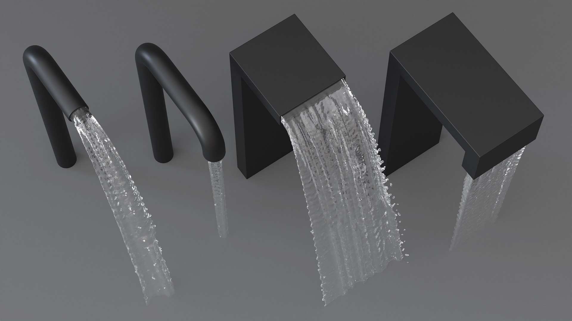 Animated Pouring Water Taps Set 01 3D Model - TurboSquid 2260376