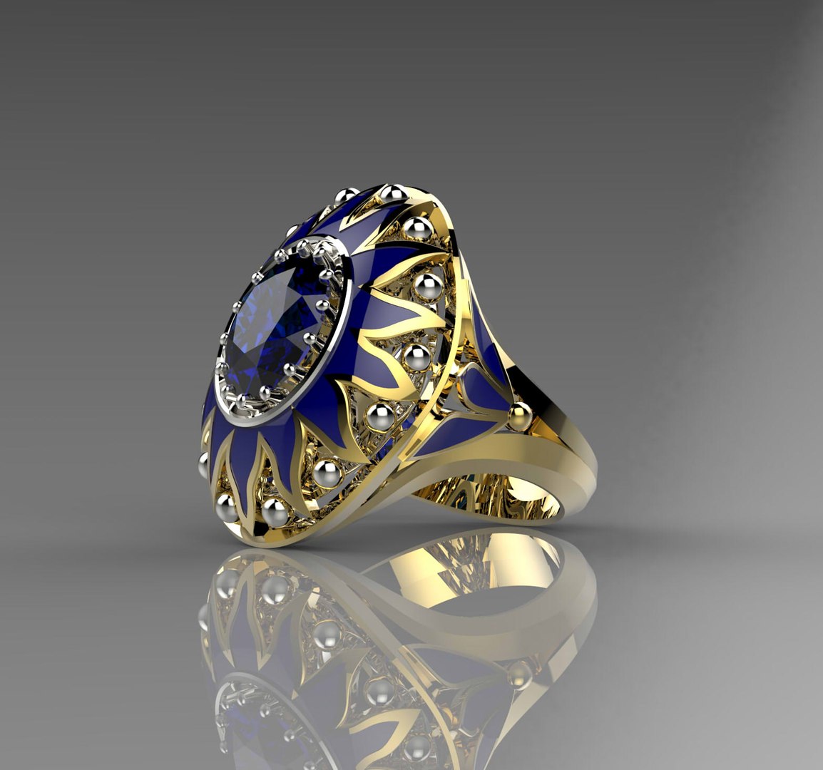3ds Stone Gold Ring S