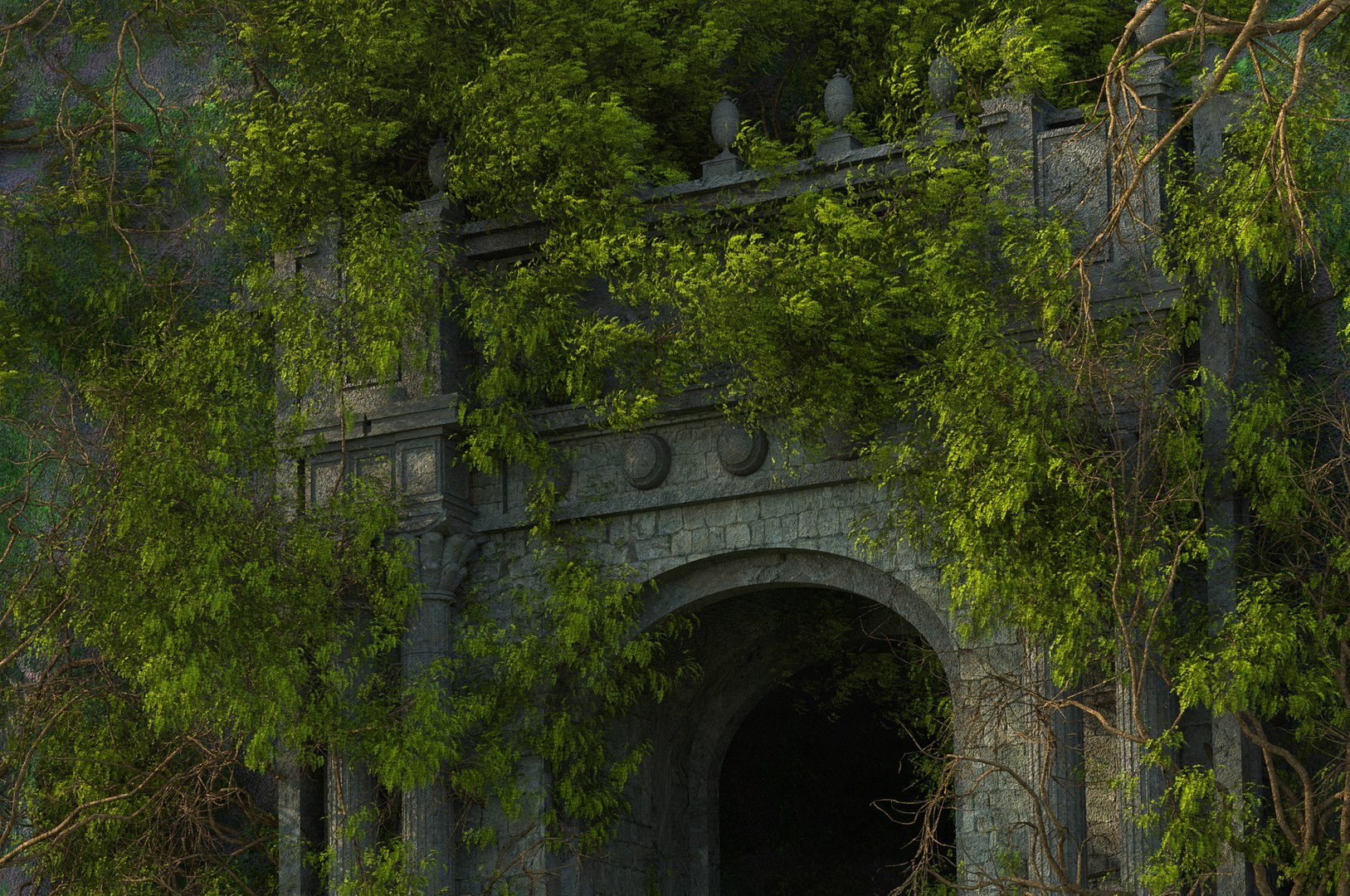 Fantasy Forest GateWay Landscape 3D - TurboSquid 1750775