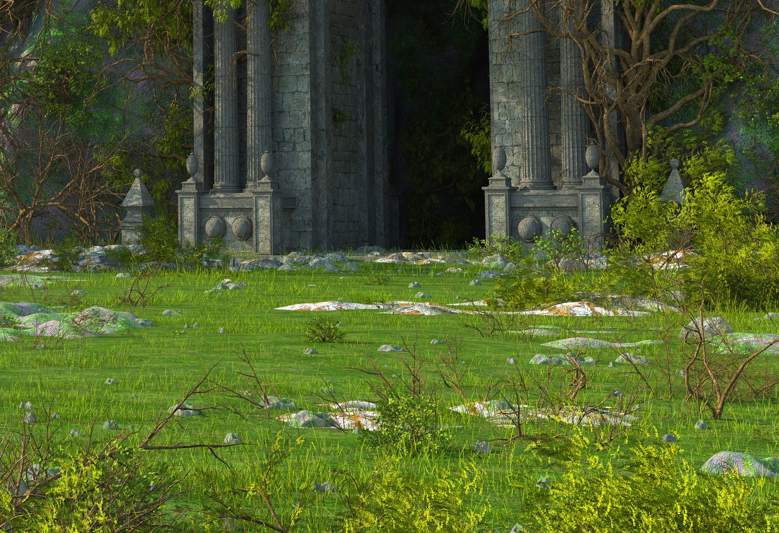 Fantasy Forest GateWay Landscape 3D - TurboSquid 1750775