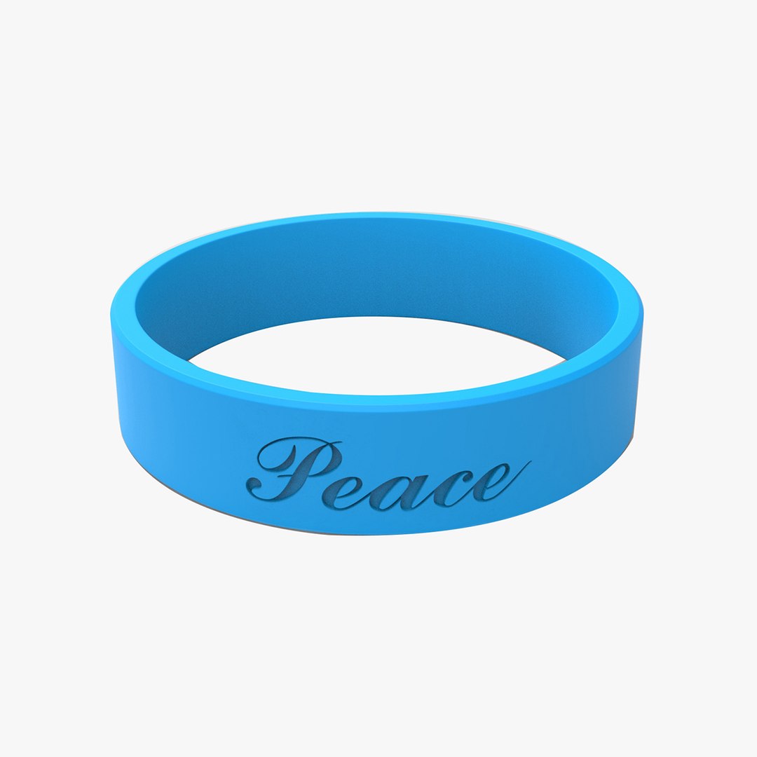 Peace Ring Blue 3D Model - TurboSquid 1914502