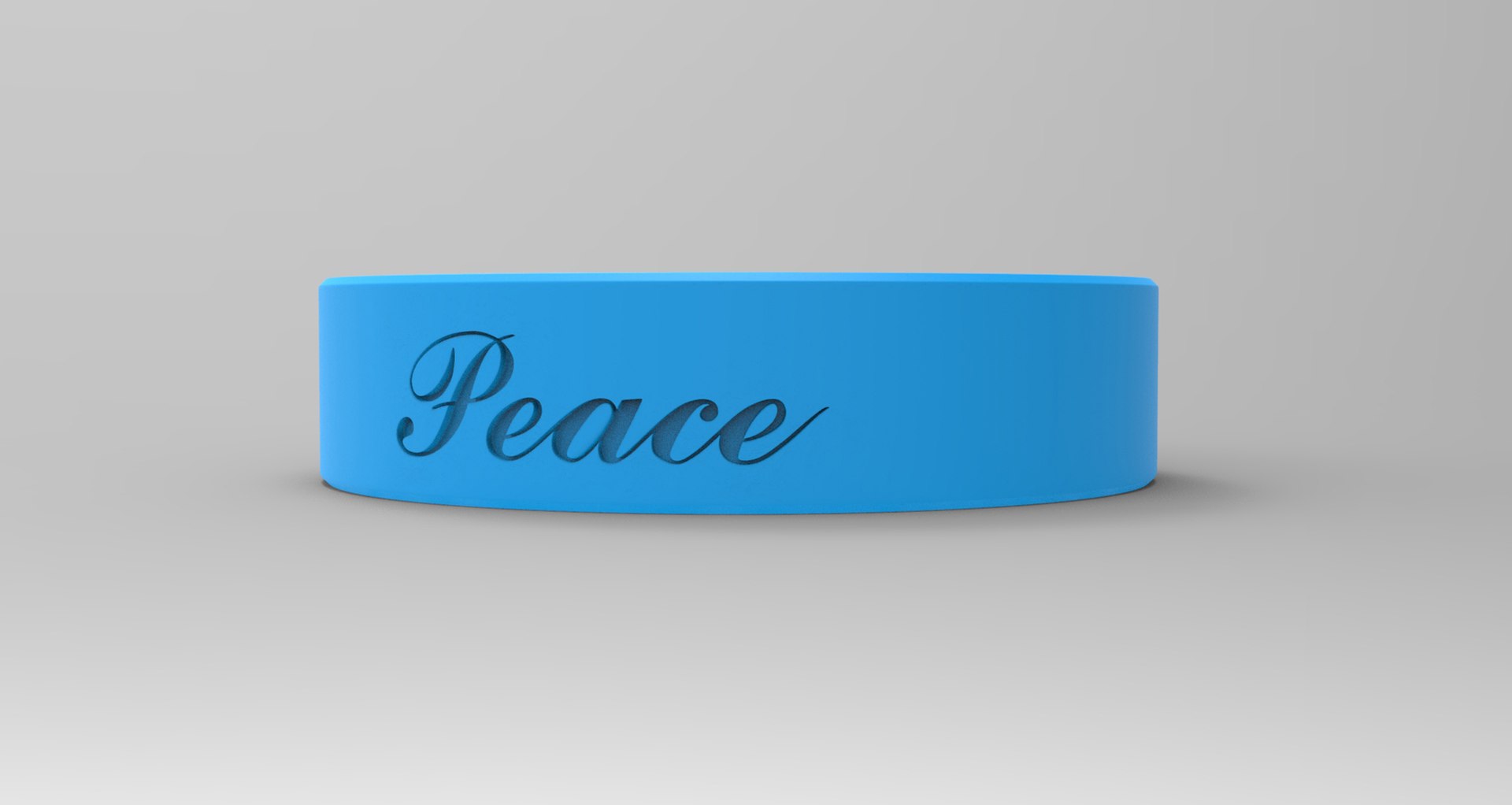 Peace Ring Blue 3D Model - TurboSquid 1914502