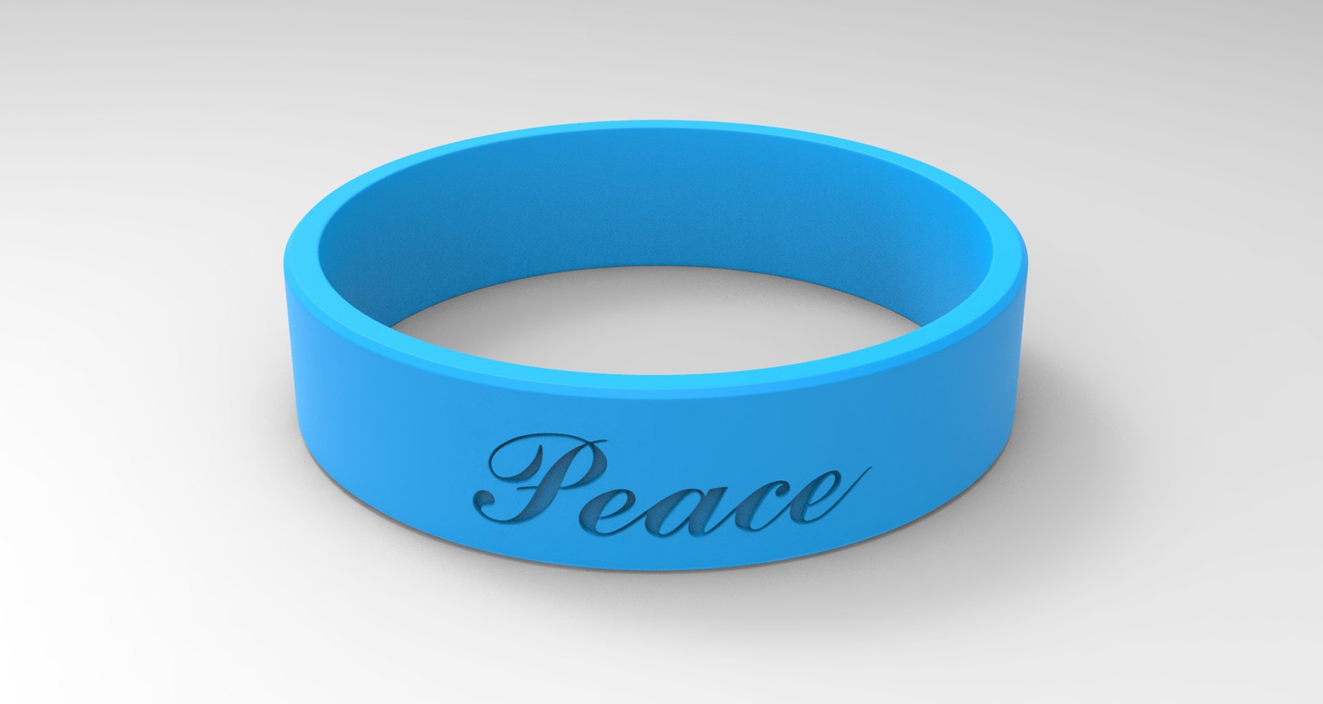 Peace Ring Blue 3D Model - TurboSquid 1914502